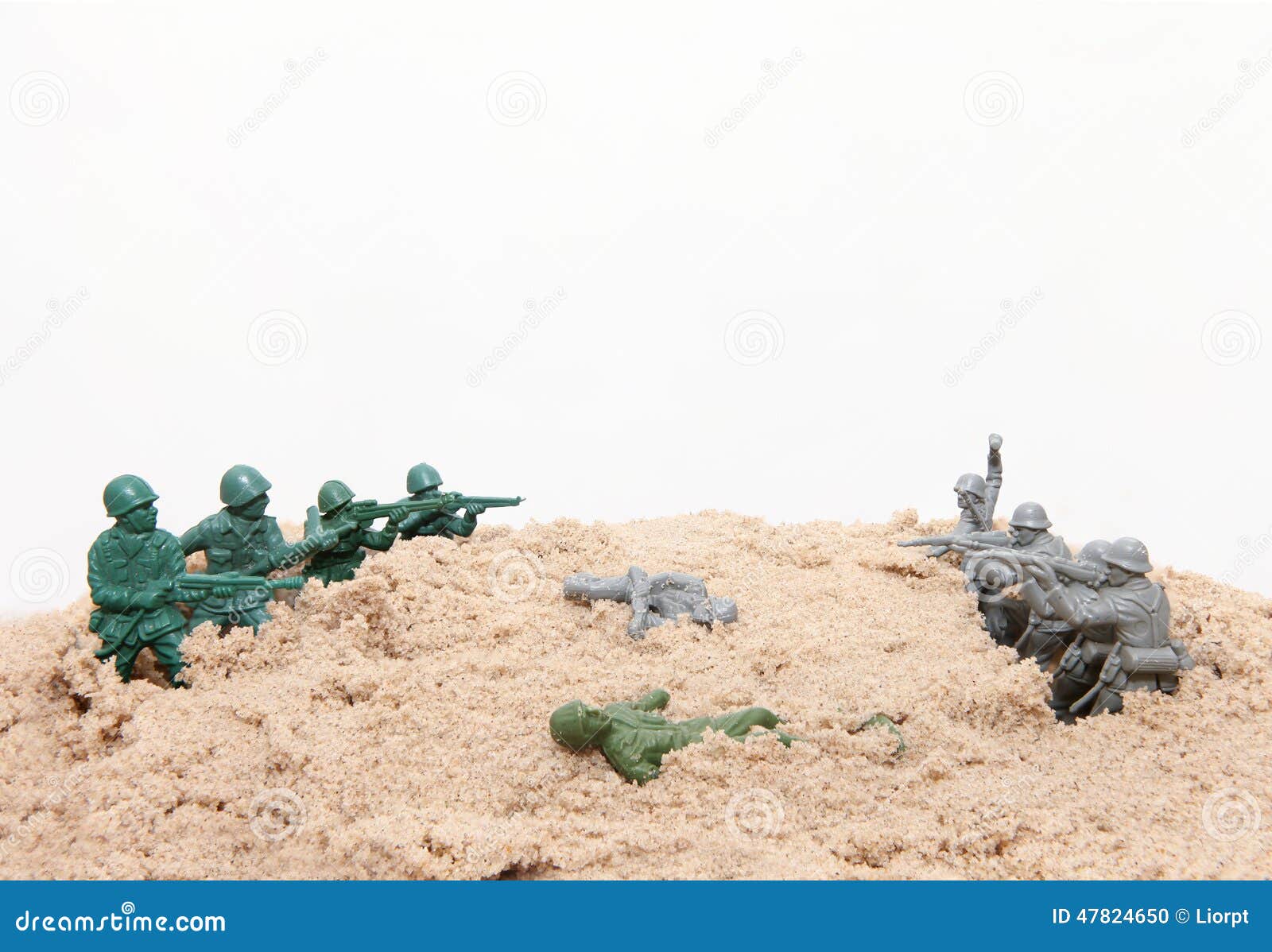 Toy soldiers with sand stock photo. Image of battle, bazooka - 47824650