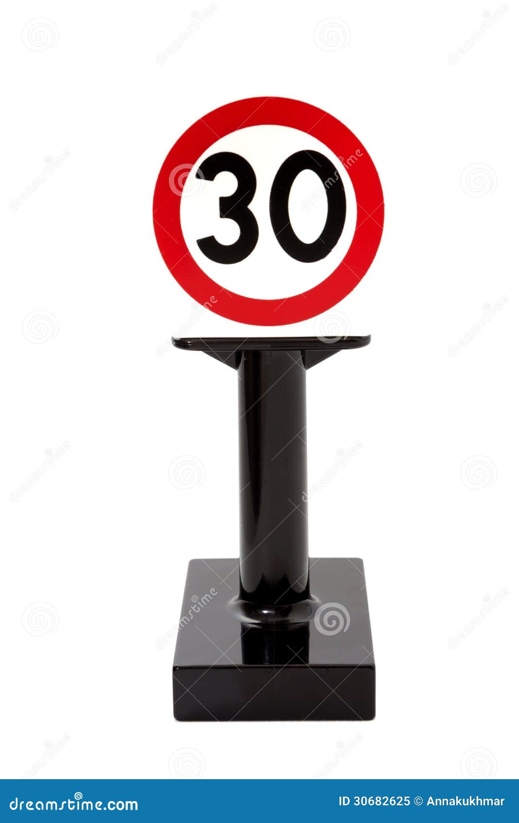 Toy speed limit sign stock image. Image of object, speed - 30682625