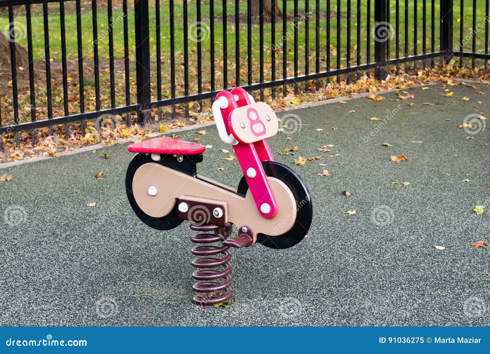 Toy Spring Rocking in Playground Stock Image - Image of babies, ropes ...