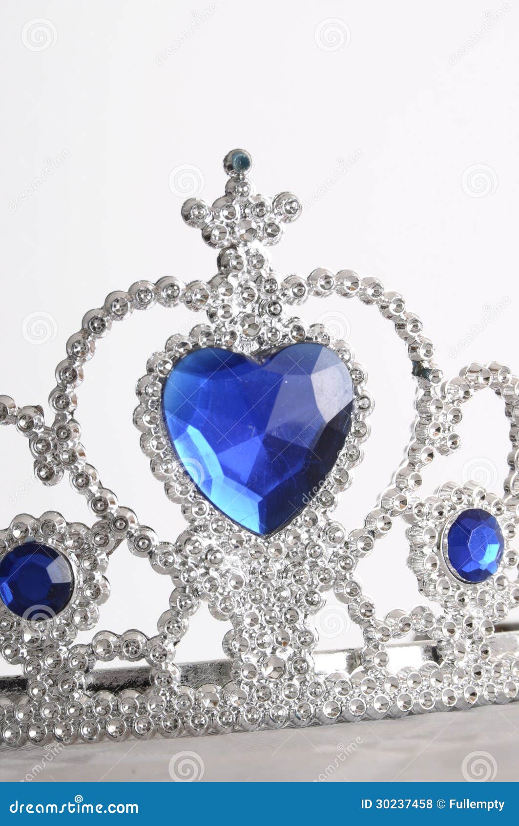 Diamond and Blue Sapphire Tiara Stock Photo - Image of girly, magic ...