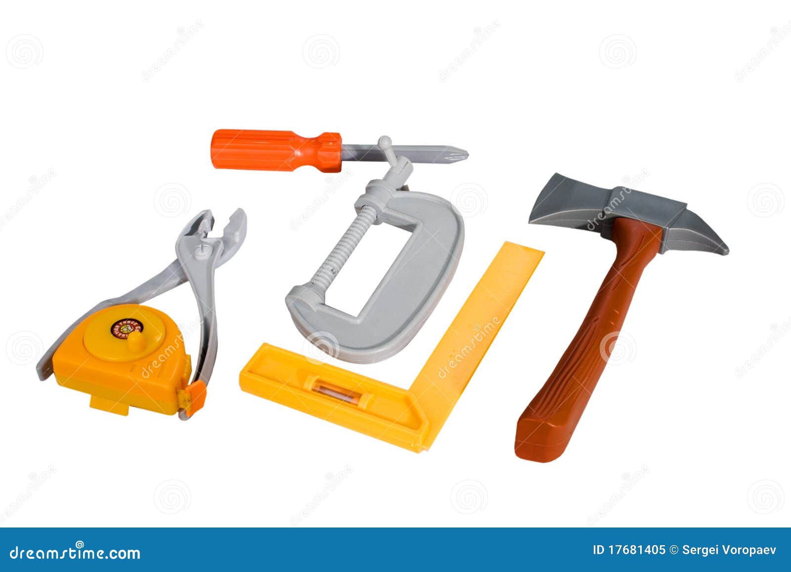 Toy Tool Plastic stock image. Image of hobbies, worker - 17681405