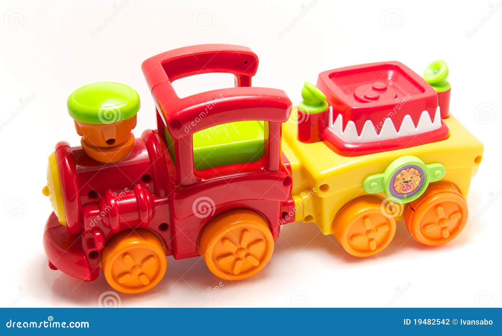 Toy train stock photo. Image of playful, railway, plastic - 19482542