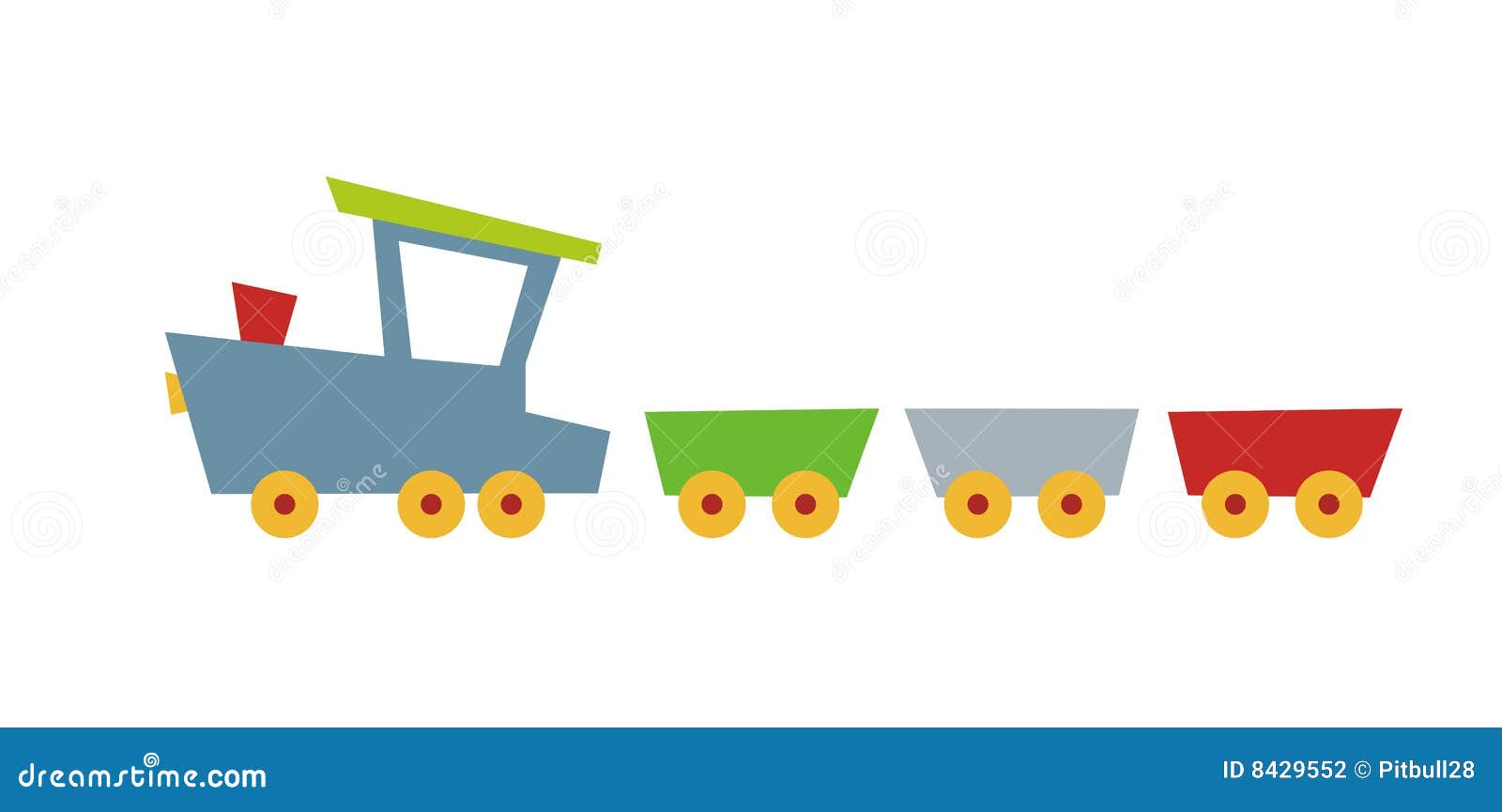 Toy train stock illustration. Illustration of illustrate - 8429552