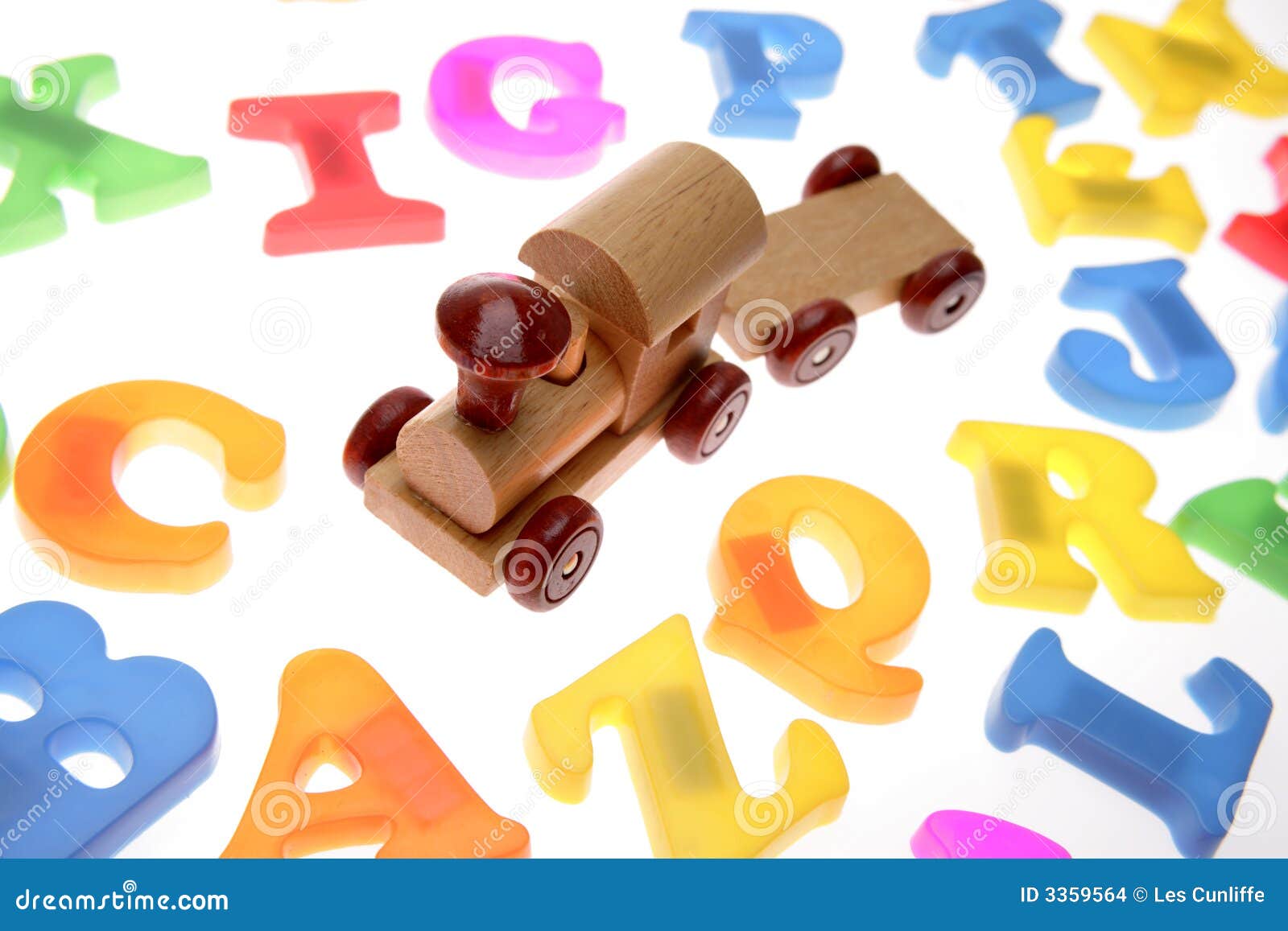 Toy Train & Alphabet Letters Stock Photo - Image of play, preschool ...
