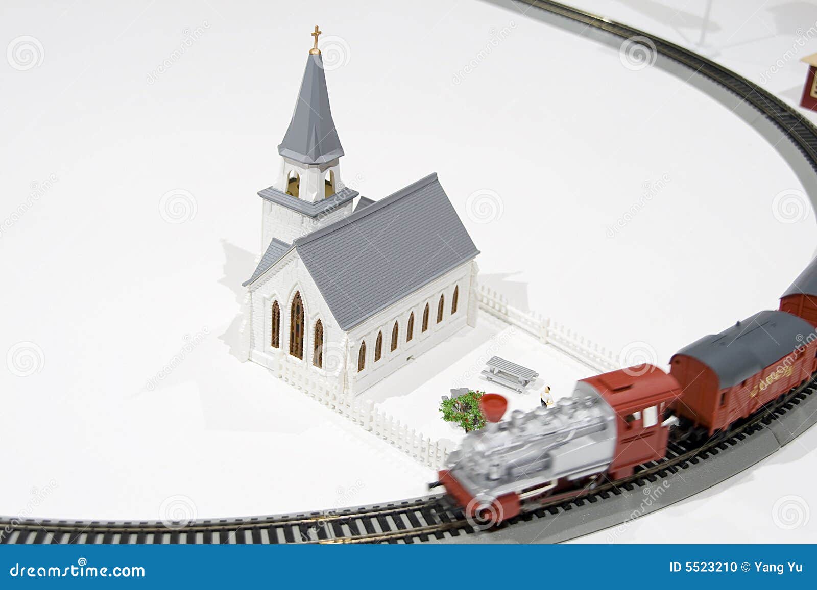 Toy train church stock photo. Image of worship, engine - 5523210