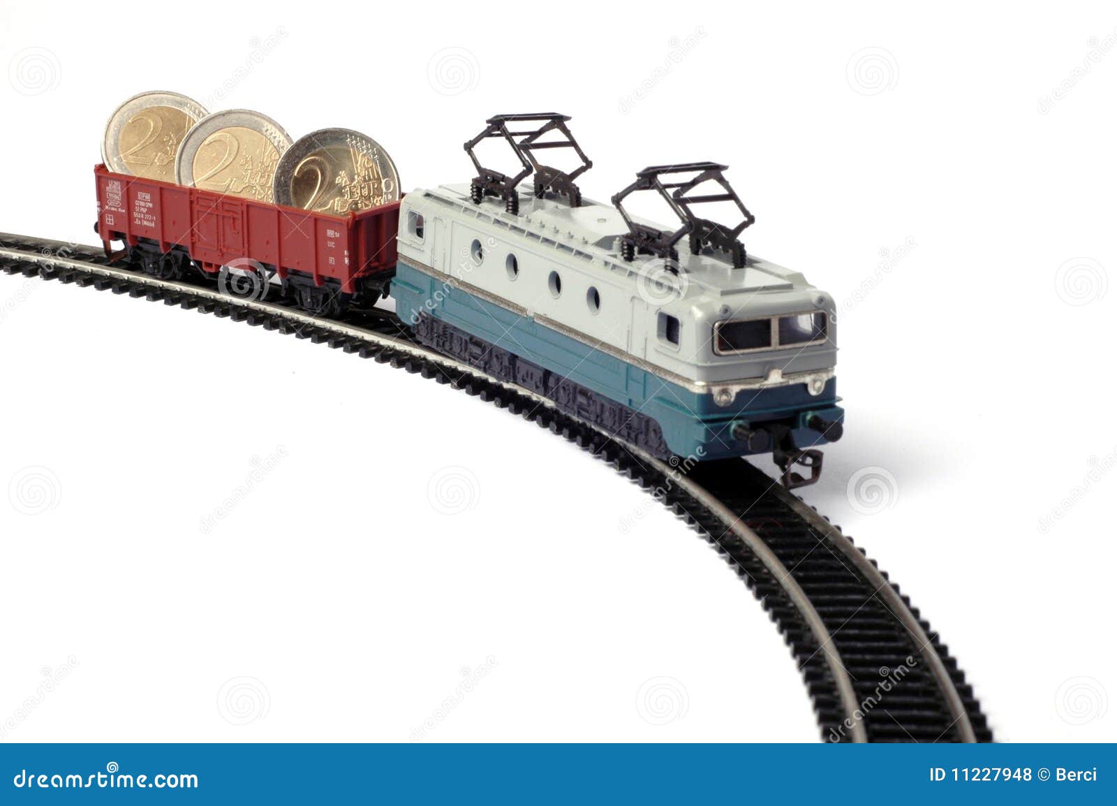 Toy train with euro stock photo. Image of debt, caboose - 11227948