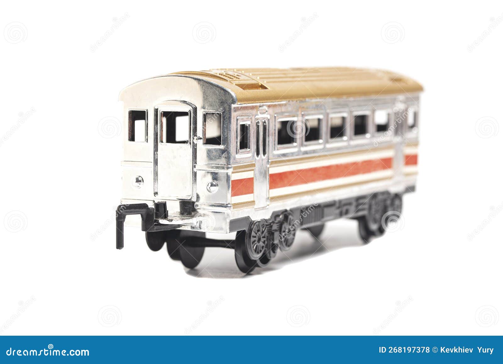 Toy Train Isolated on White Background, Battery Powered Train Stock ...