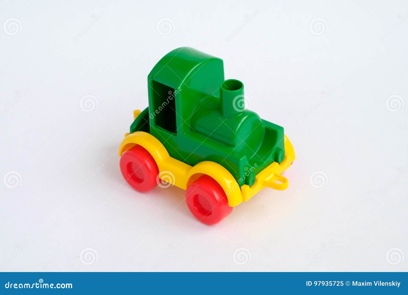 Toy Train Isolated on the White Background Stock Image - Image of group ...