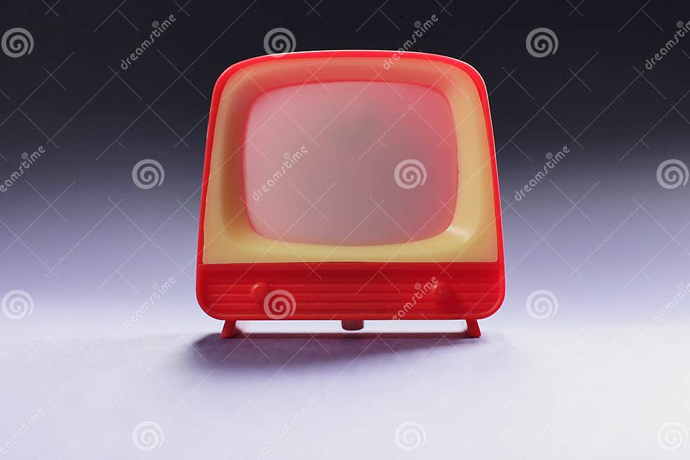 Toy TV stock image. Image of retro, vintage, kitsch, guide - 598843
