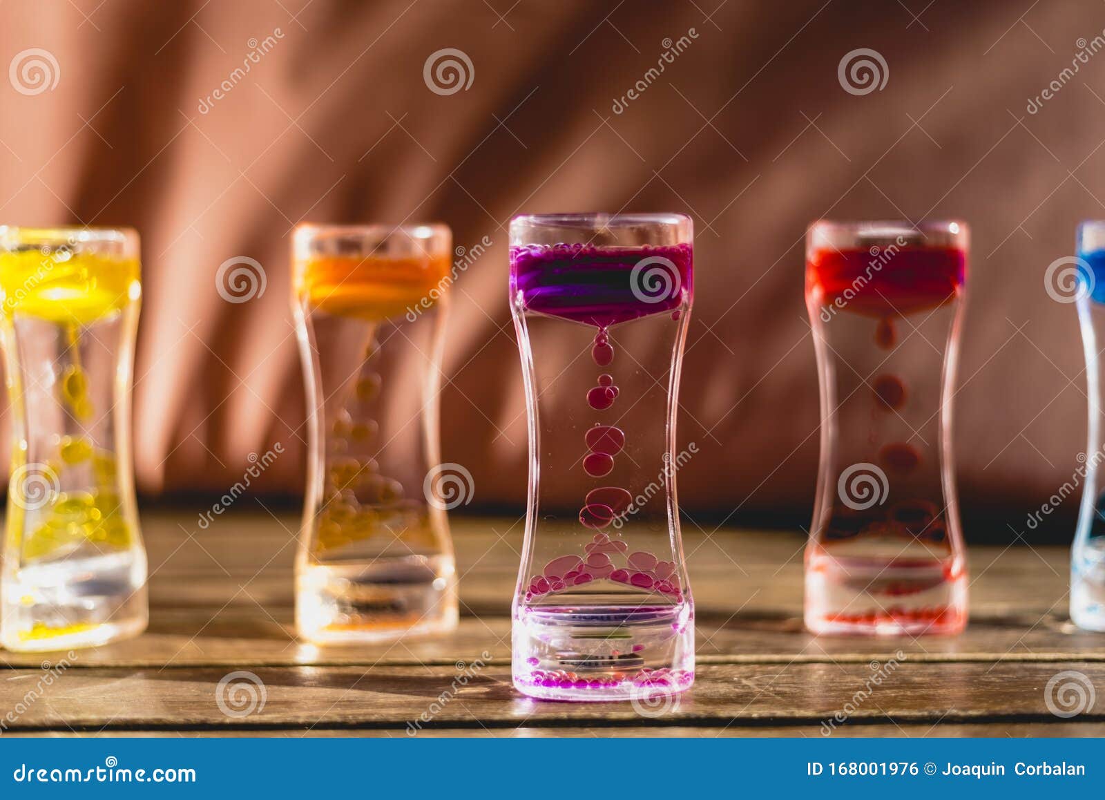 Toy with Water and Drops of Oil Colors Stock Photo - Image of drip ...
