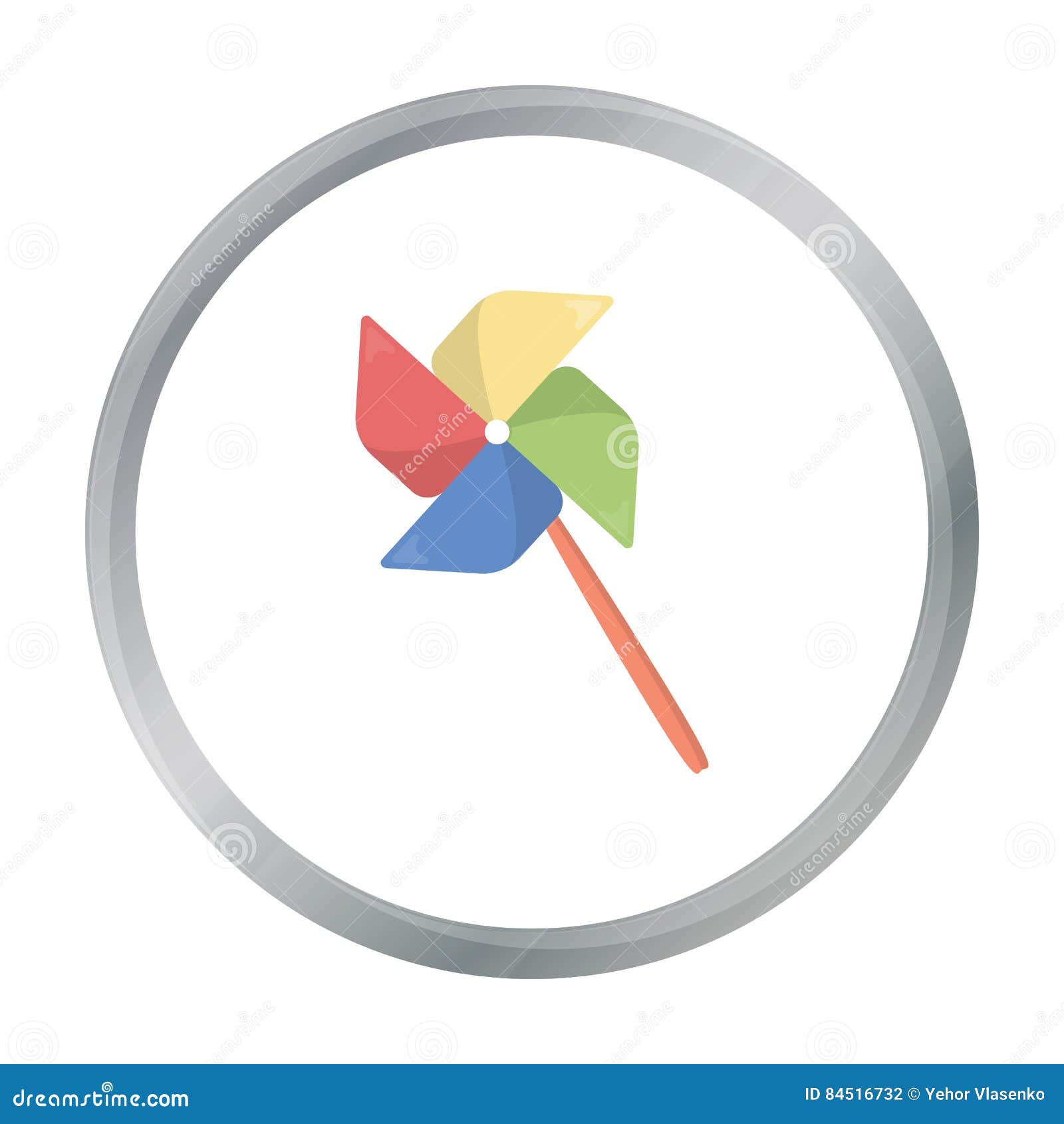 Toy Windmill Cartoon Icon. Illustration for Web and Mobile Design ...