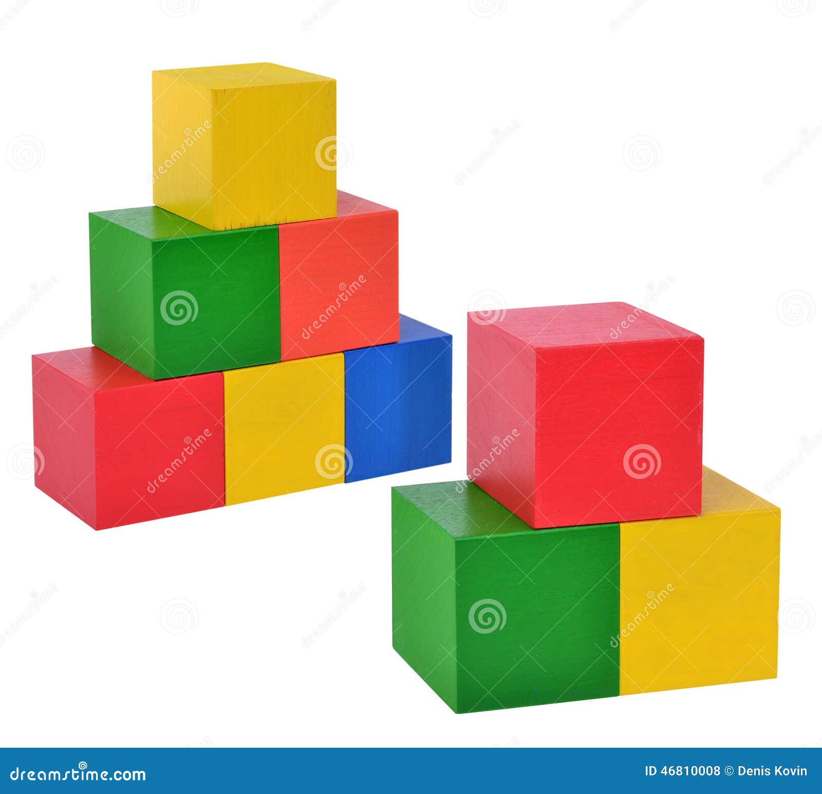 Toy wooden blocks stack stock photo. Image of game, wood - 46810008