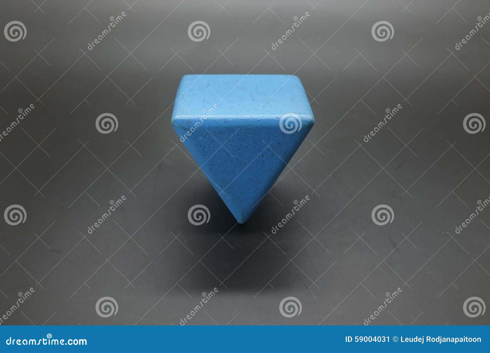 Toy Wooden Blue Triangle Blocks Stock Image - Image of building, blank ...