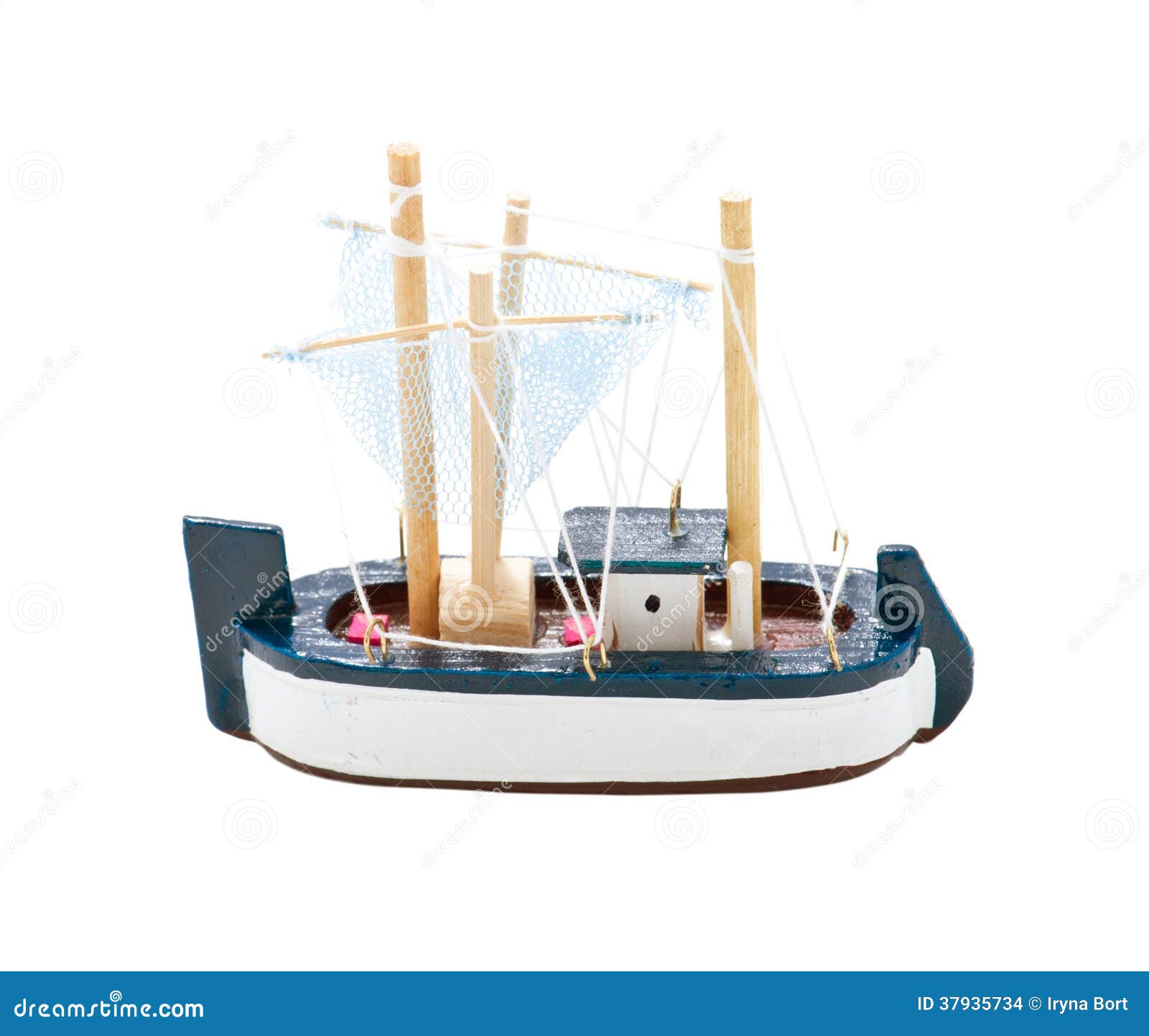 Toy Wooden Sail Boat stock photo. Image of lightweight - 37935734