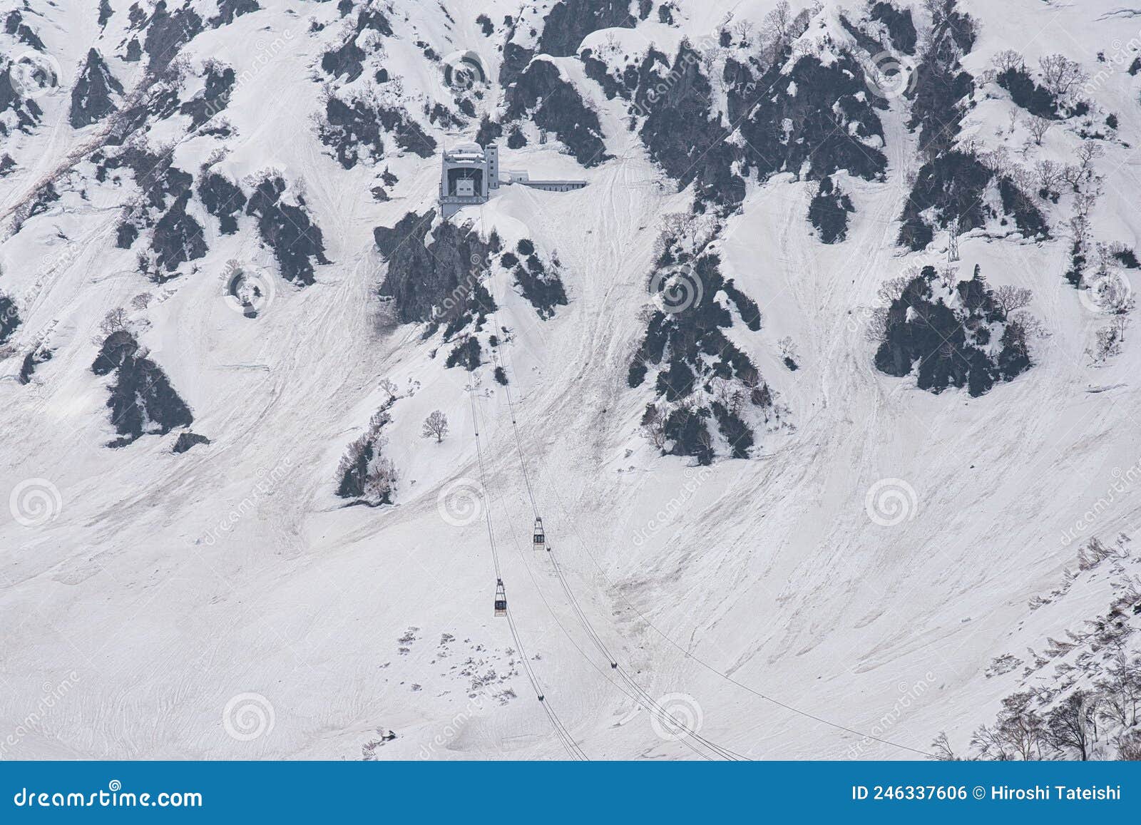 Tateyama Ropeway in Toyama, Japan Stock Photo - Image of kurobe, april ...