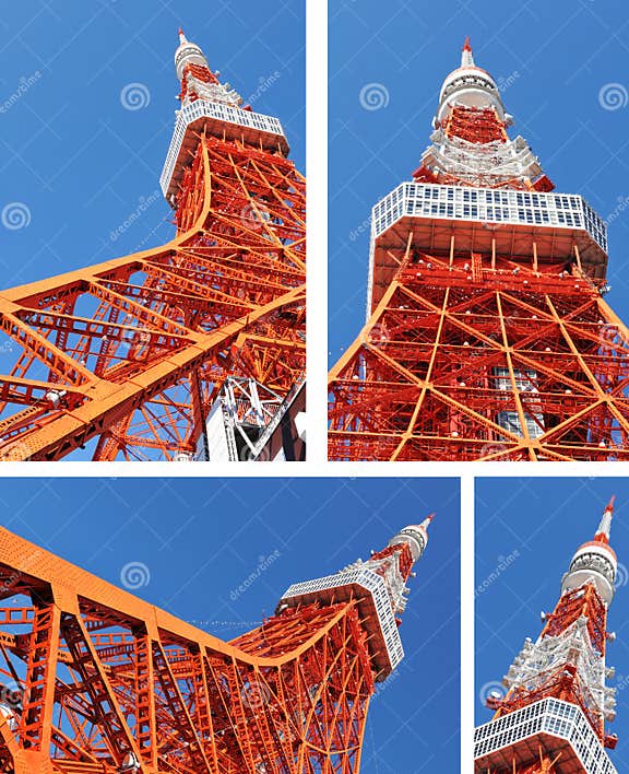 Toyko Tower stock image. Image of perspective, details - 23990655