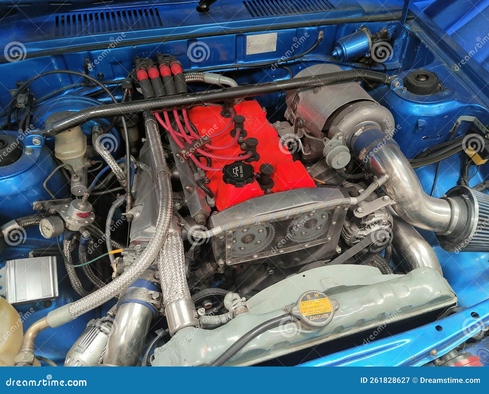 Toyota Corolla DX Car Engine in 1986 Was Modified for the Drag Race ...