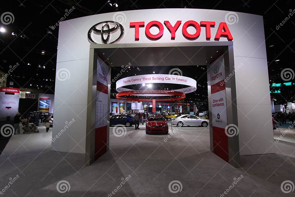 Toyota exebition editorial stock image. Image of design - 18292584