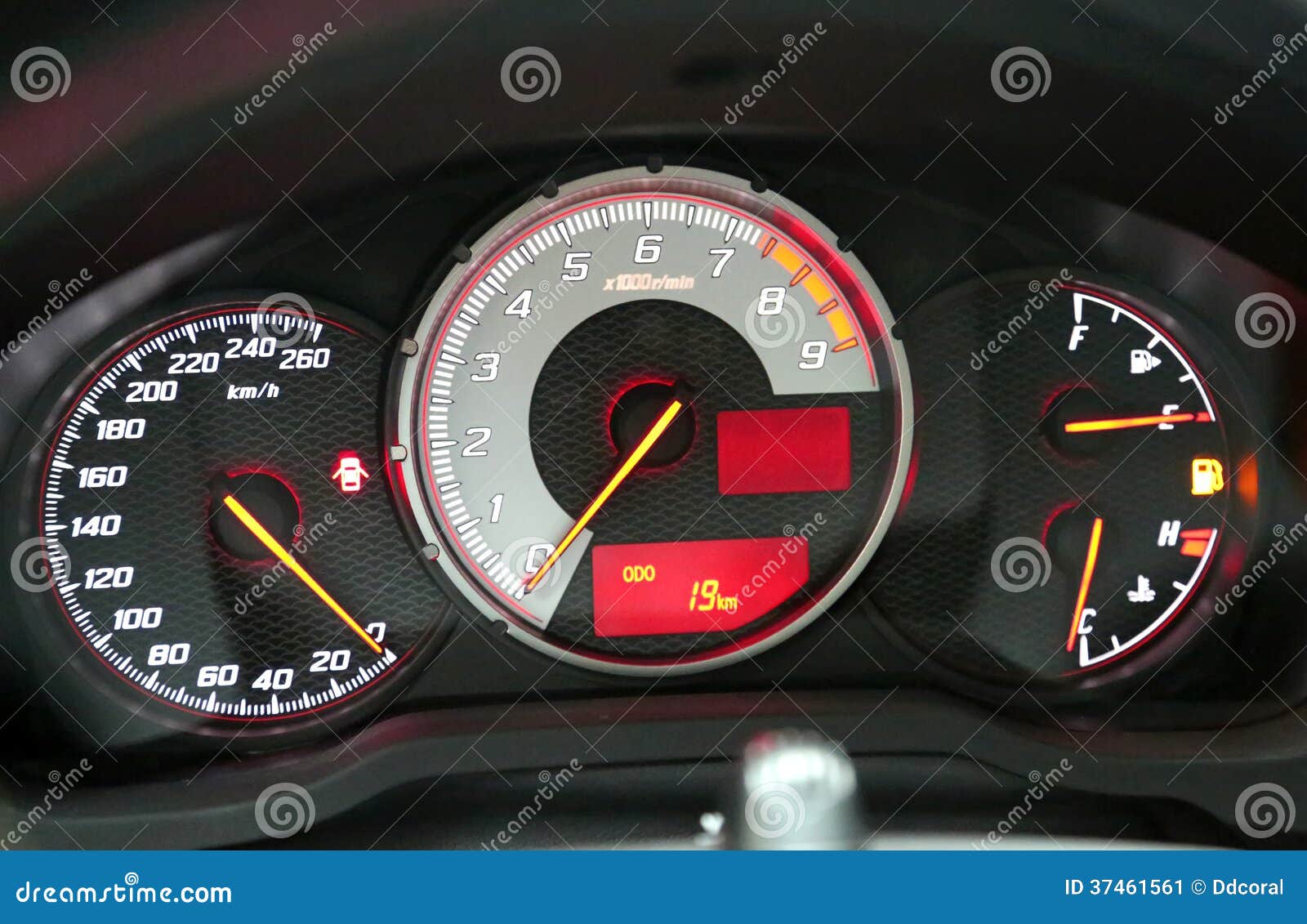 Toyota GT 86 dashboard editorial photo. Image of badge - 37461561