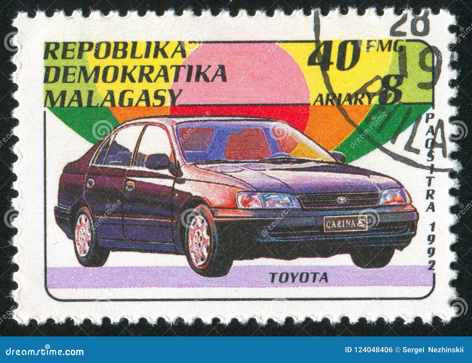 Toyota editorial photo. Image of philately, postcard - 124048406