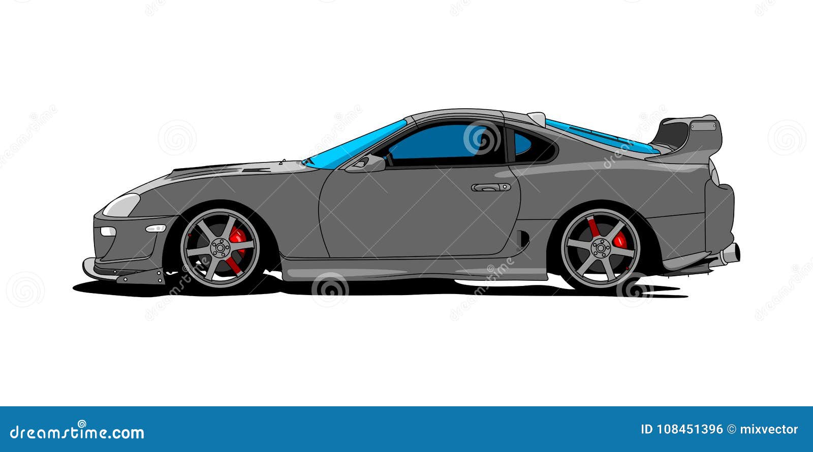 Toyota Supra en vector ilustración del vector. Ilustración de lujo ...