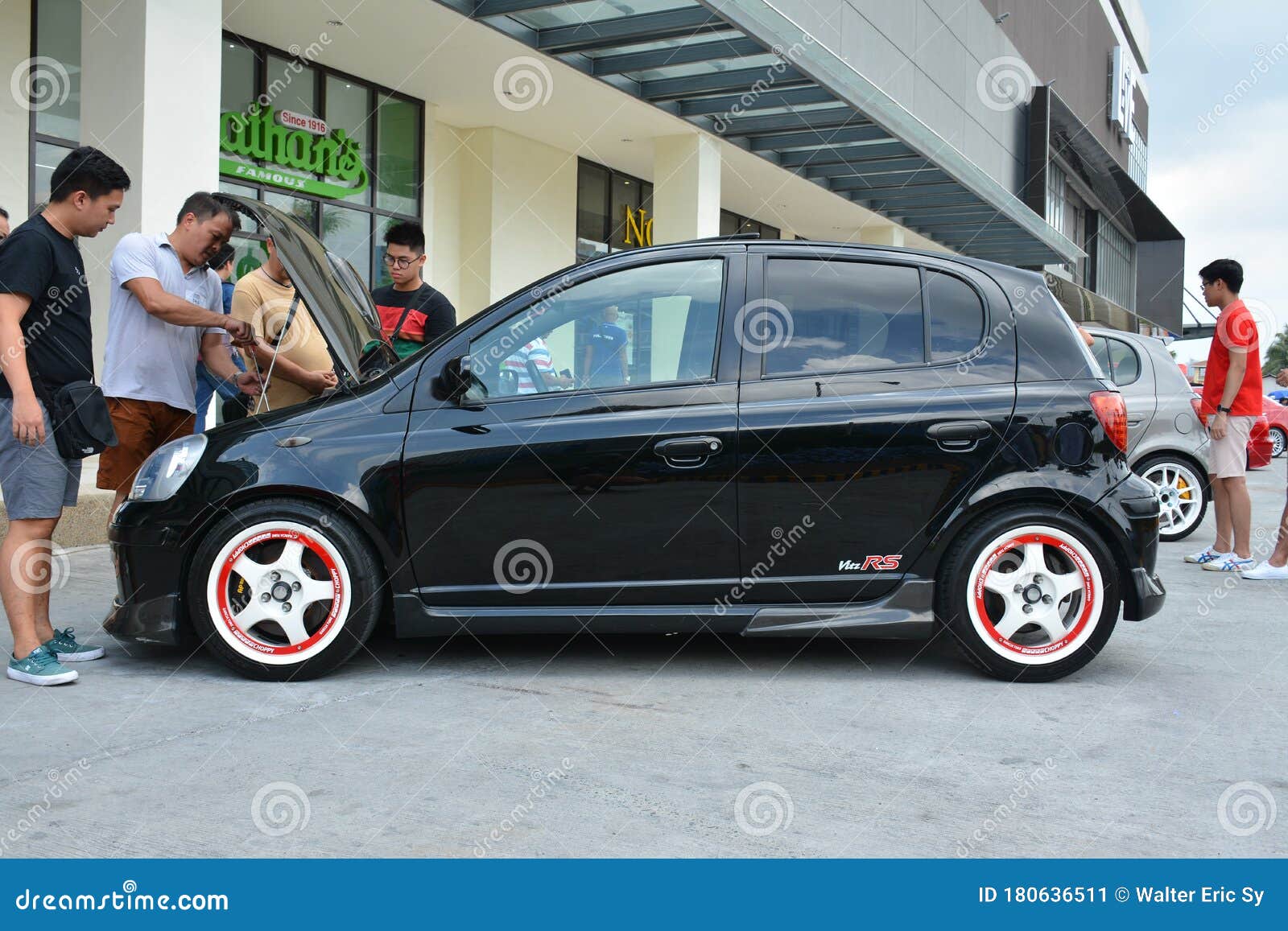 Toyota Vitz at Toyota Carfest on May 26, 2019 in Pasay, Philippines ...