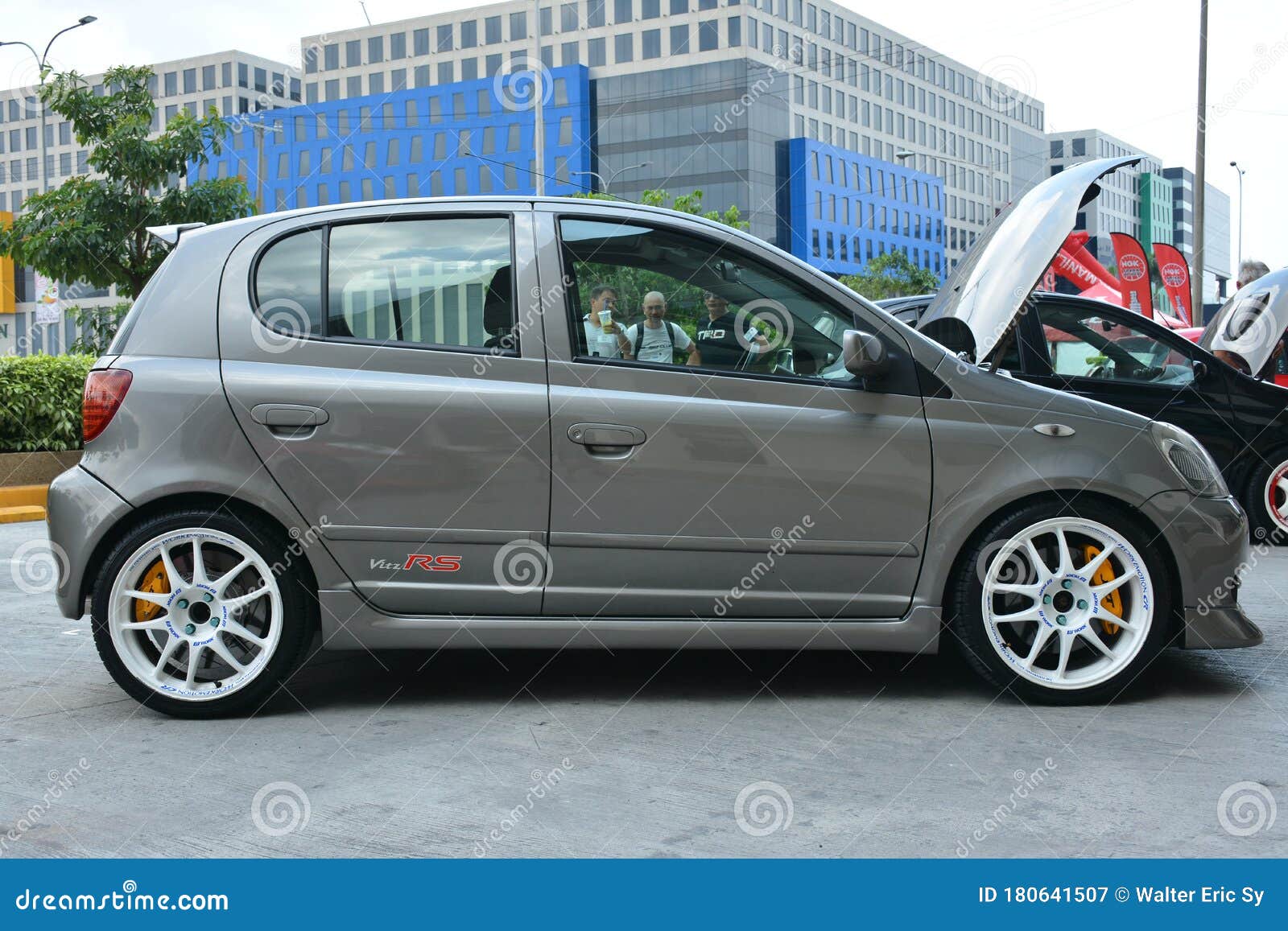 Toyota Vitz at Toyota Carfest on May 26, 2019 in Pasay, Philippines ...