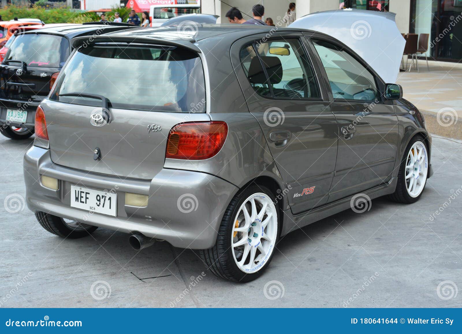 Toyota Vitz at Toyota Carfest on May 26, 2019 in Pasay, Philippines ...