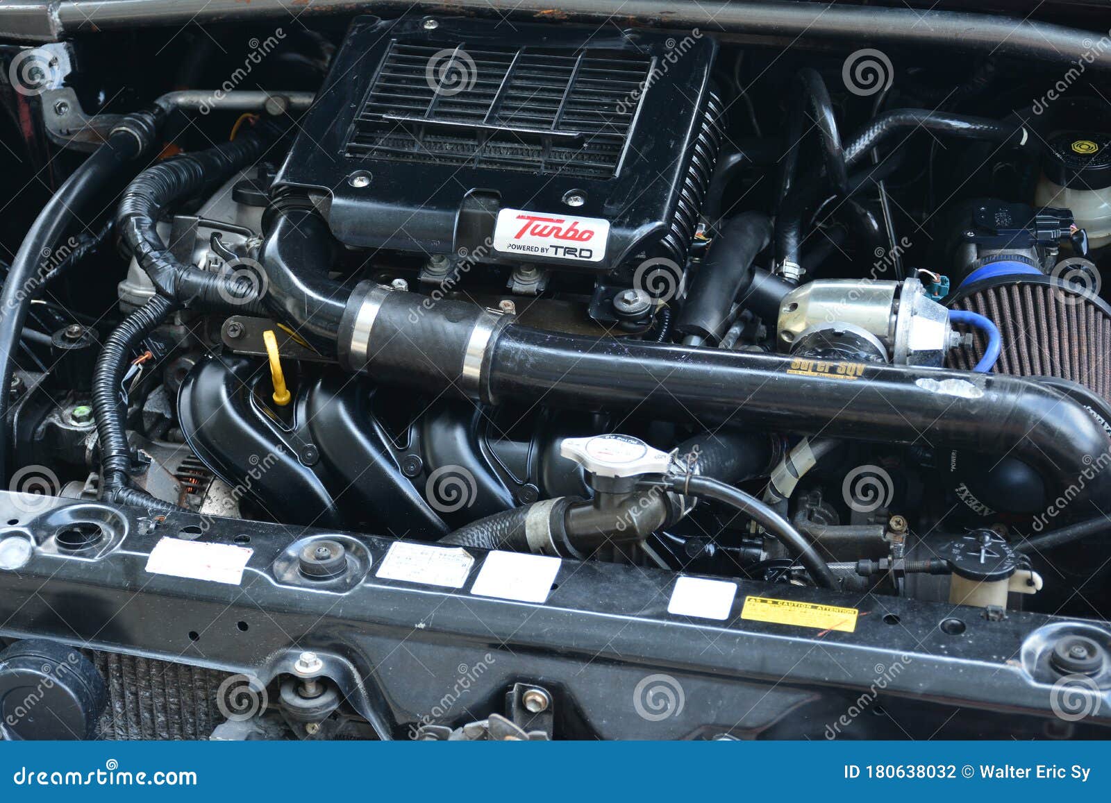 Toyota Vitz Motor Engine at Toyota Carfest on May 26, 2019 in Pasay ...