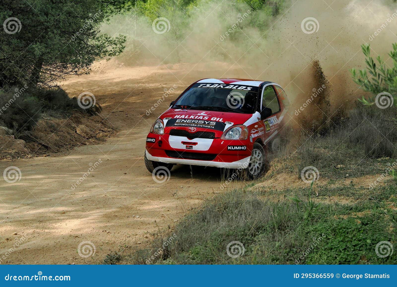 TOYOTA YARIS - Rallying in Greece Editorial Stock Image - Image of ...