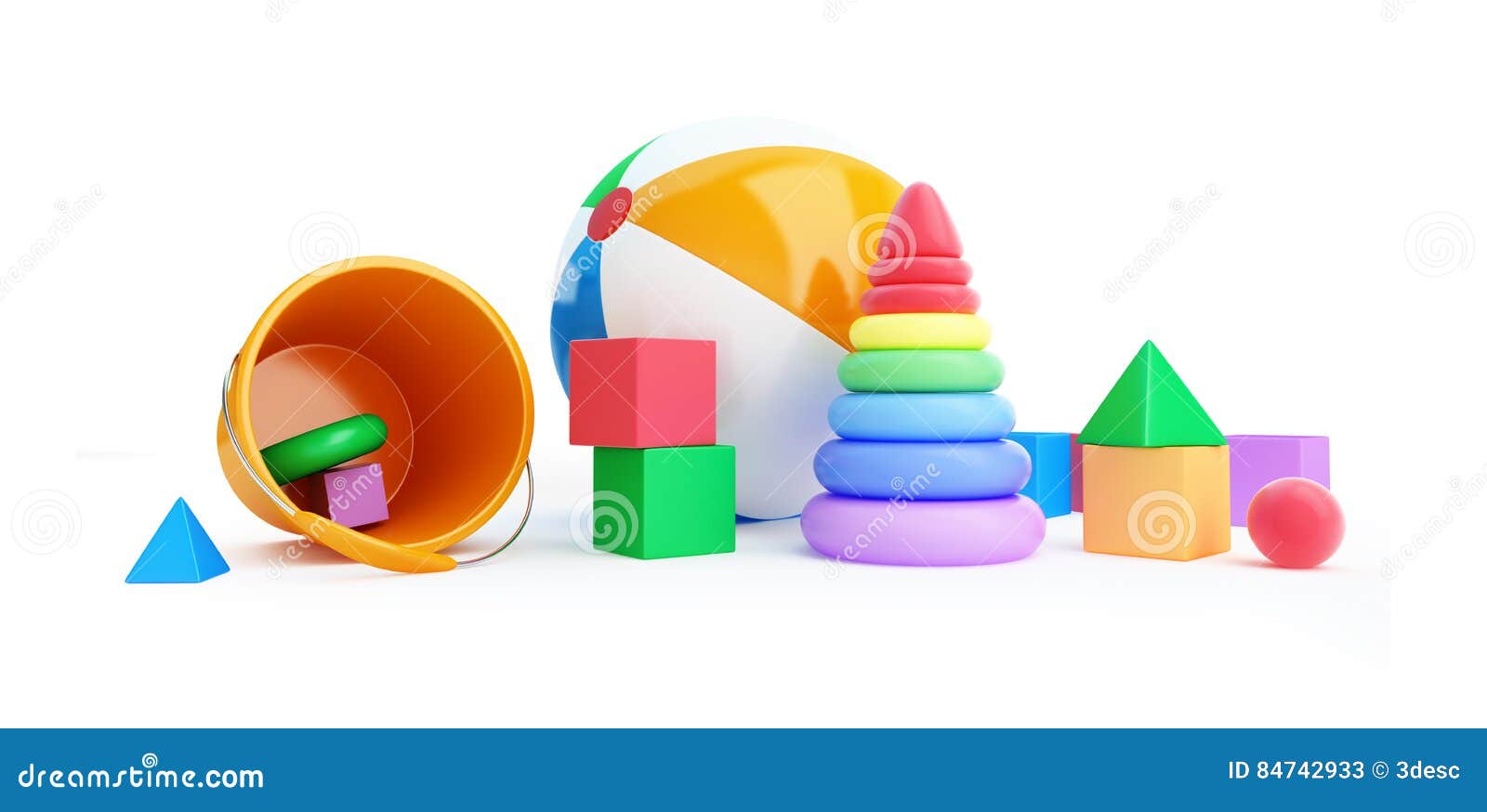 Toys Alphabet Cube, Beach Ball, Pyramid Royalty-Free Stock Photo ...