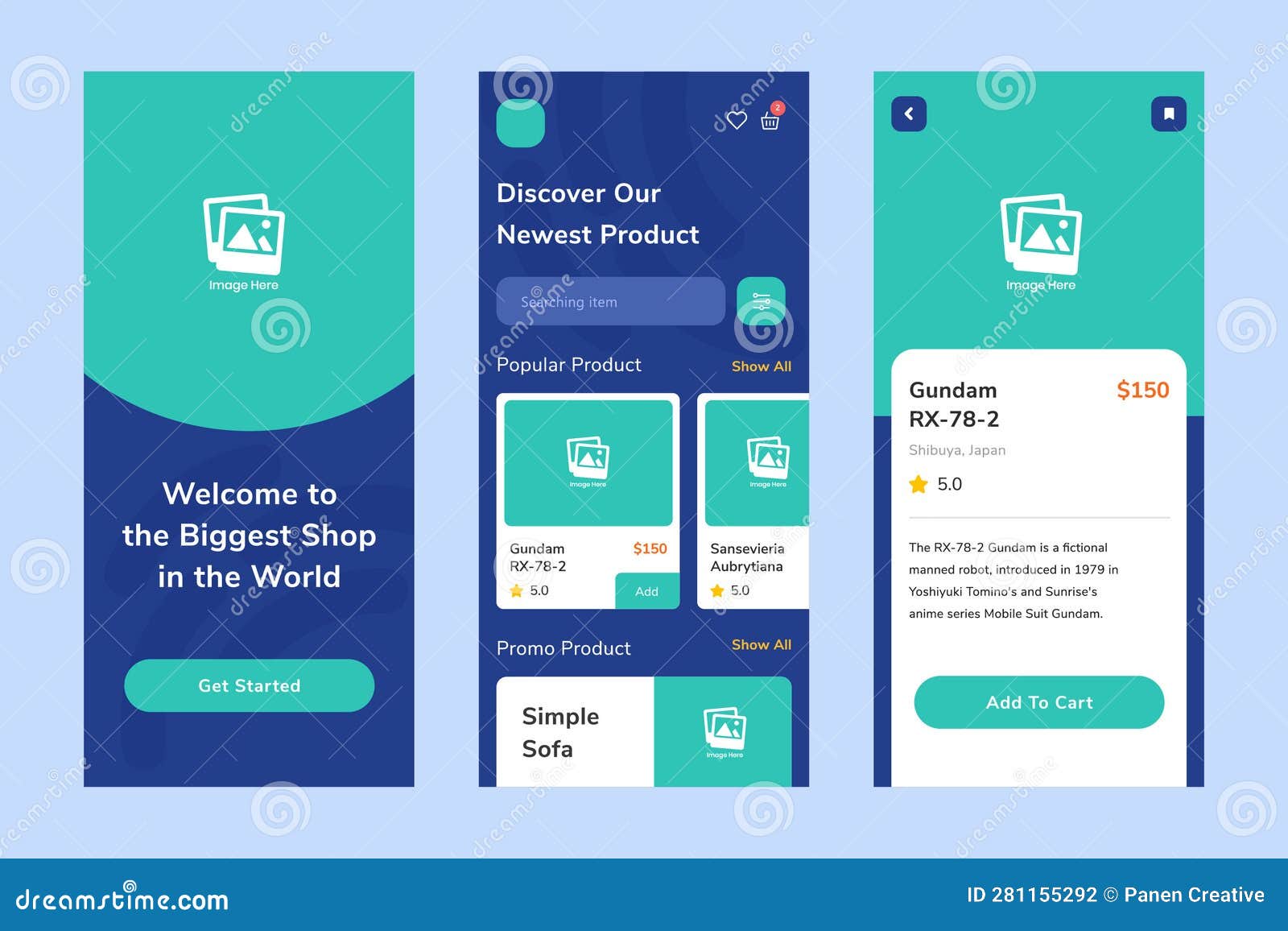 Toys App UI Design stock vector. Illustration of cute - 281155292