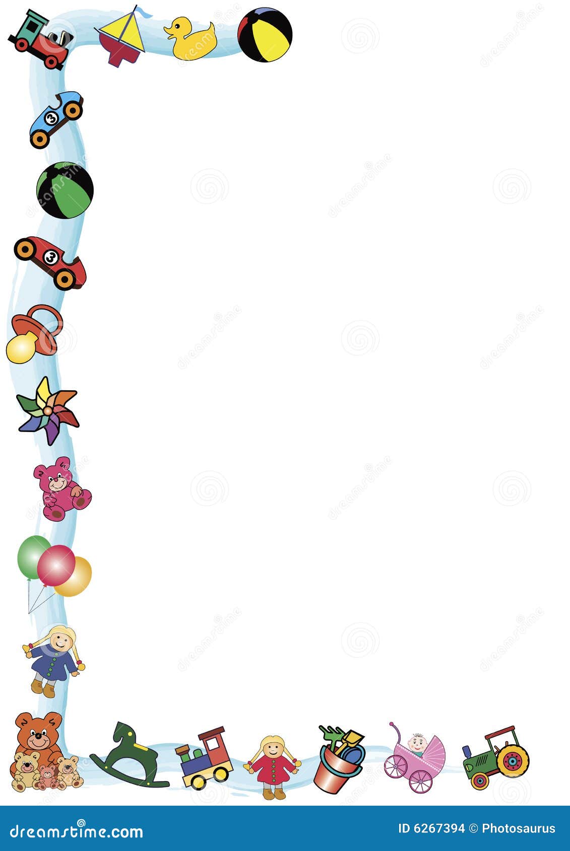 Toys Border Stock Images - Image: 6267394