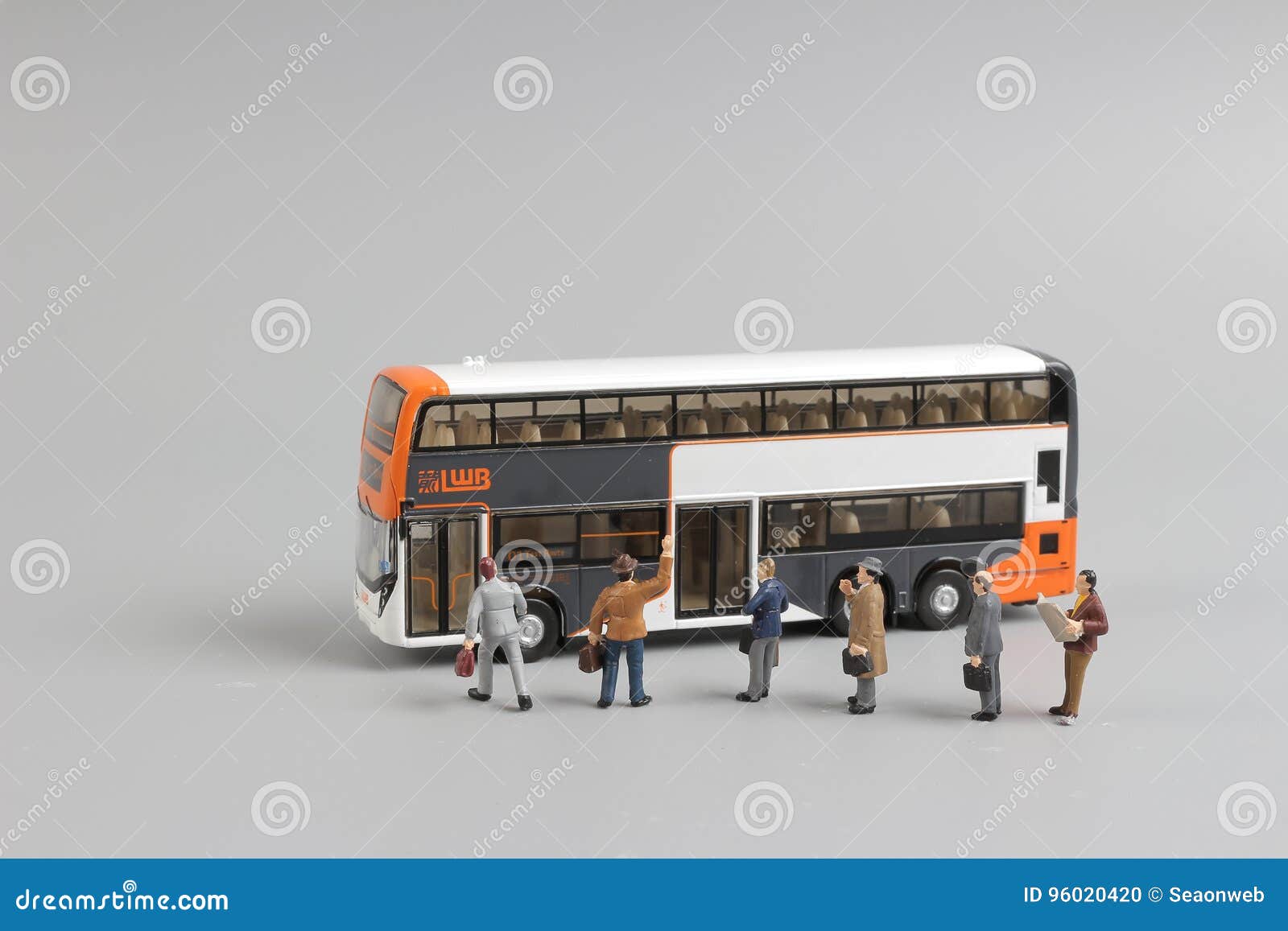 Toys of Bus Figure with White Background Stock Photo - Image of tiny ...