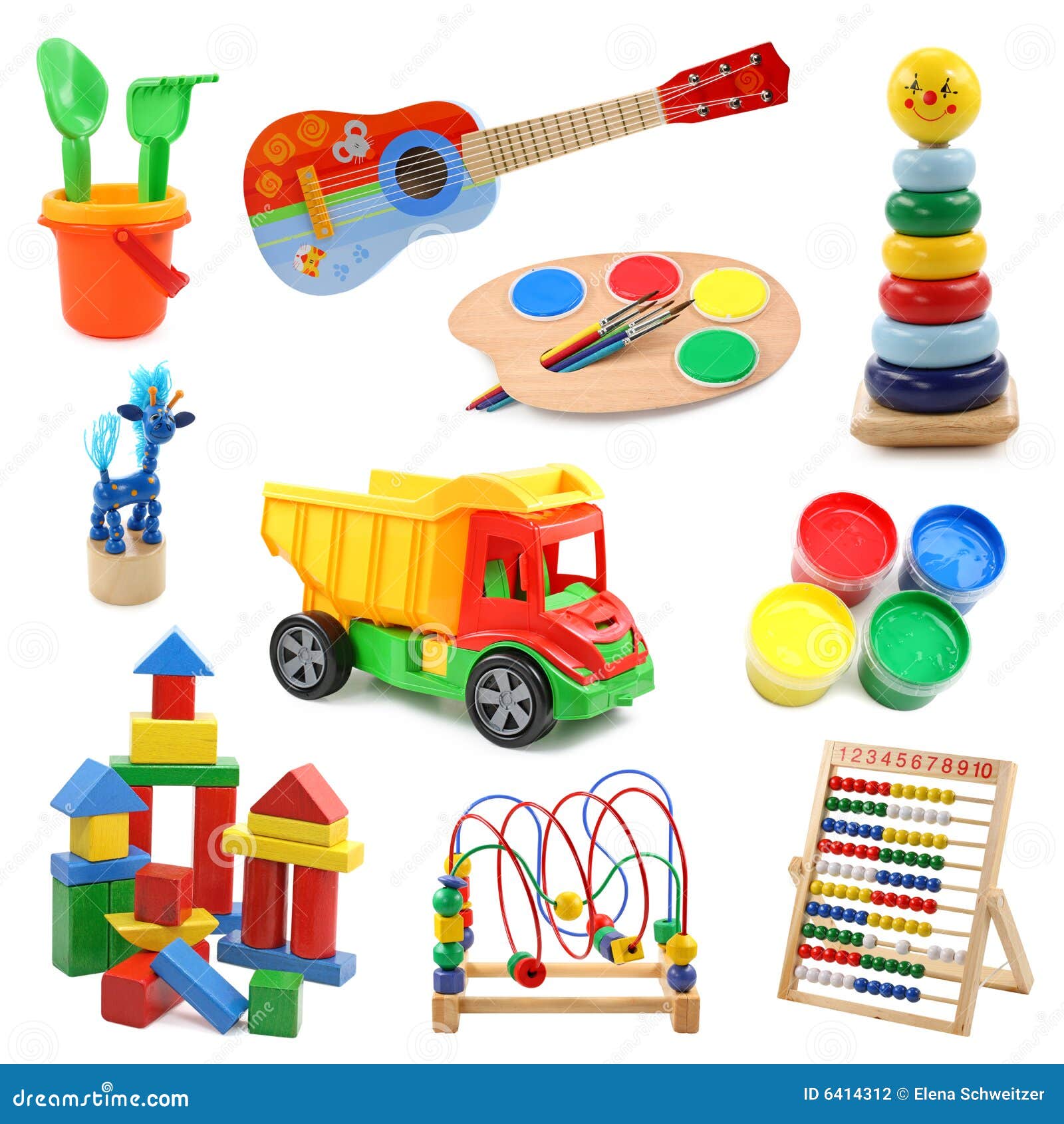 Toys collection stock photo. Image of construction, play - 6414312