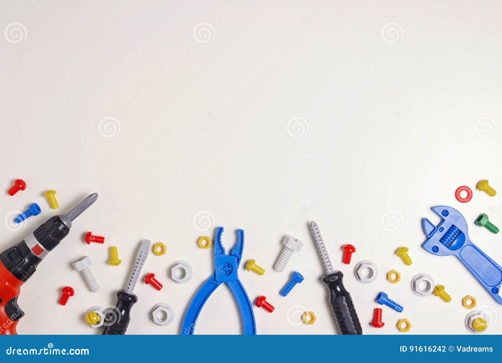 Construction Tools Border