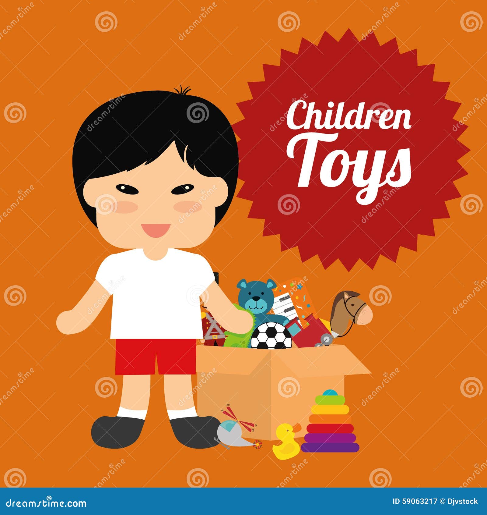 Toys design stock vector. Illustration of happy, idea - 59063217