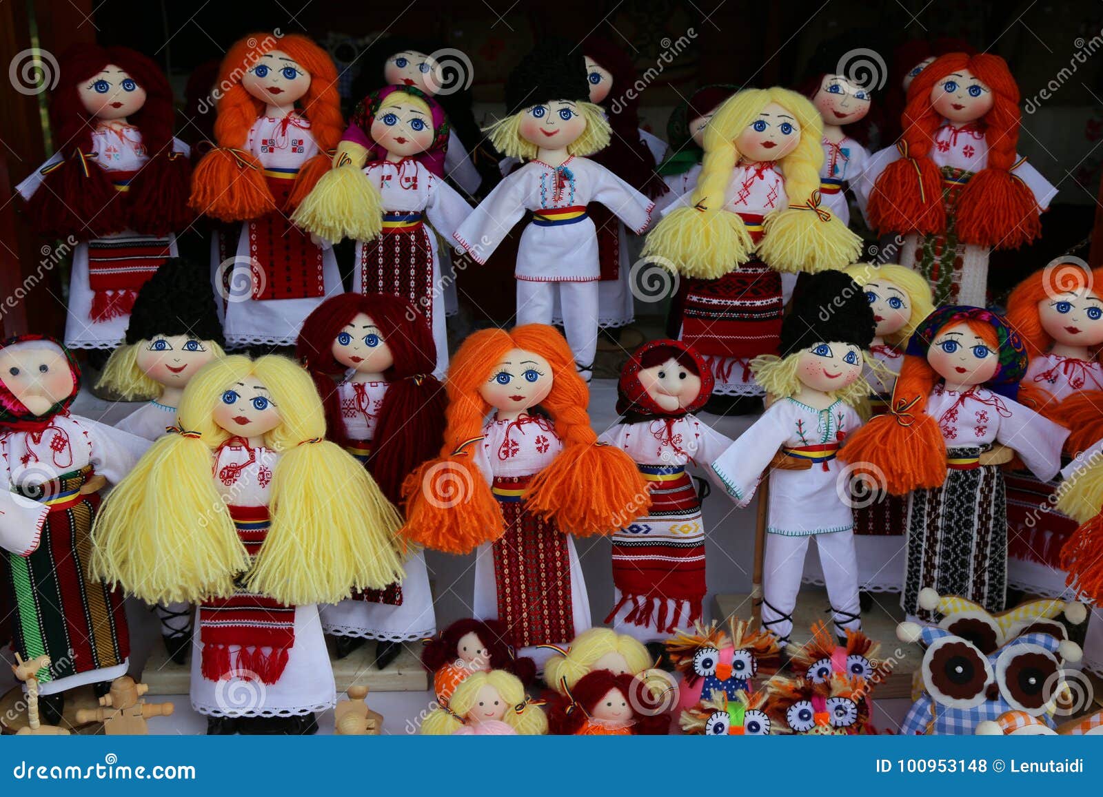 Toys dolls stock photo. Image of pink, colors, diversity - 100953148