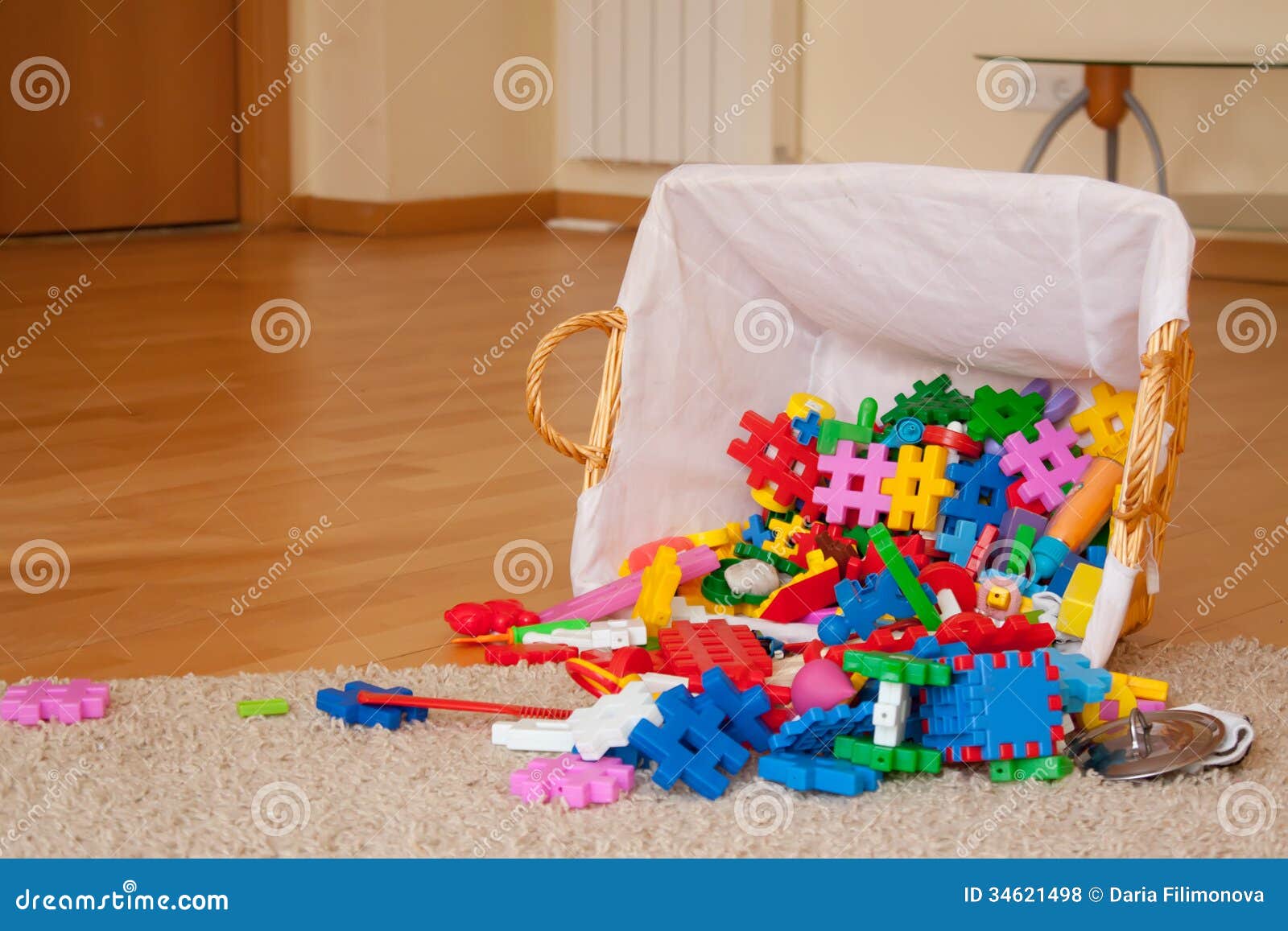 Toys on floor stock photo. Image of horizontal, baby - 34621498