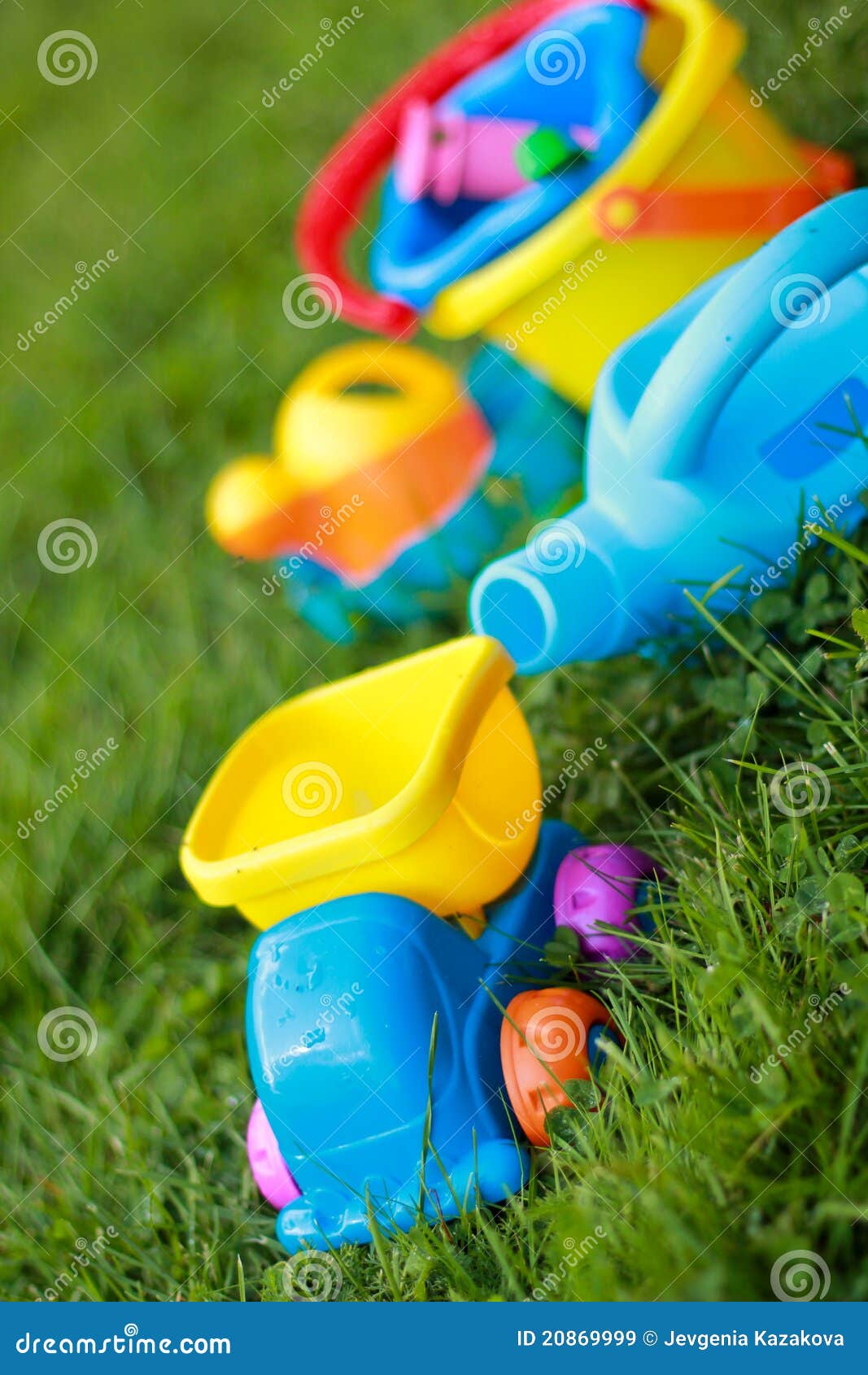 Toys on the grass stock image. Image of equipment, leisure - 20869999