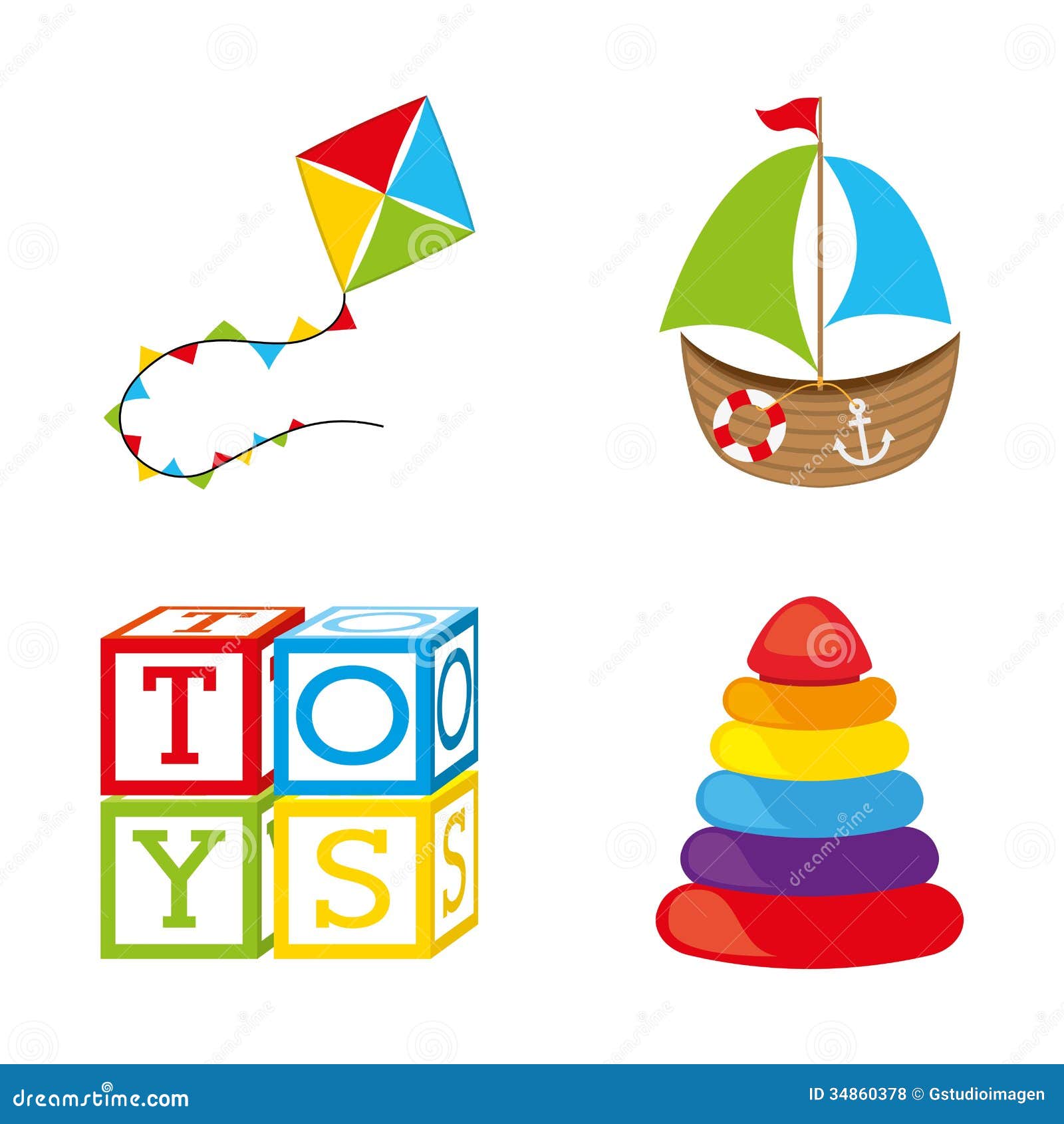 Toys, Icons, Sketch, Illustration, Set, Clip Art, Hand Drawing ...