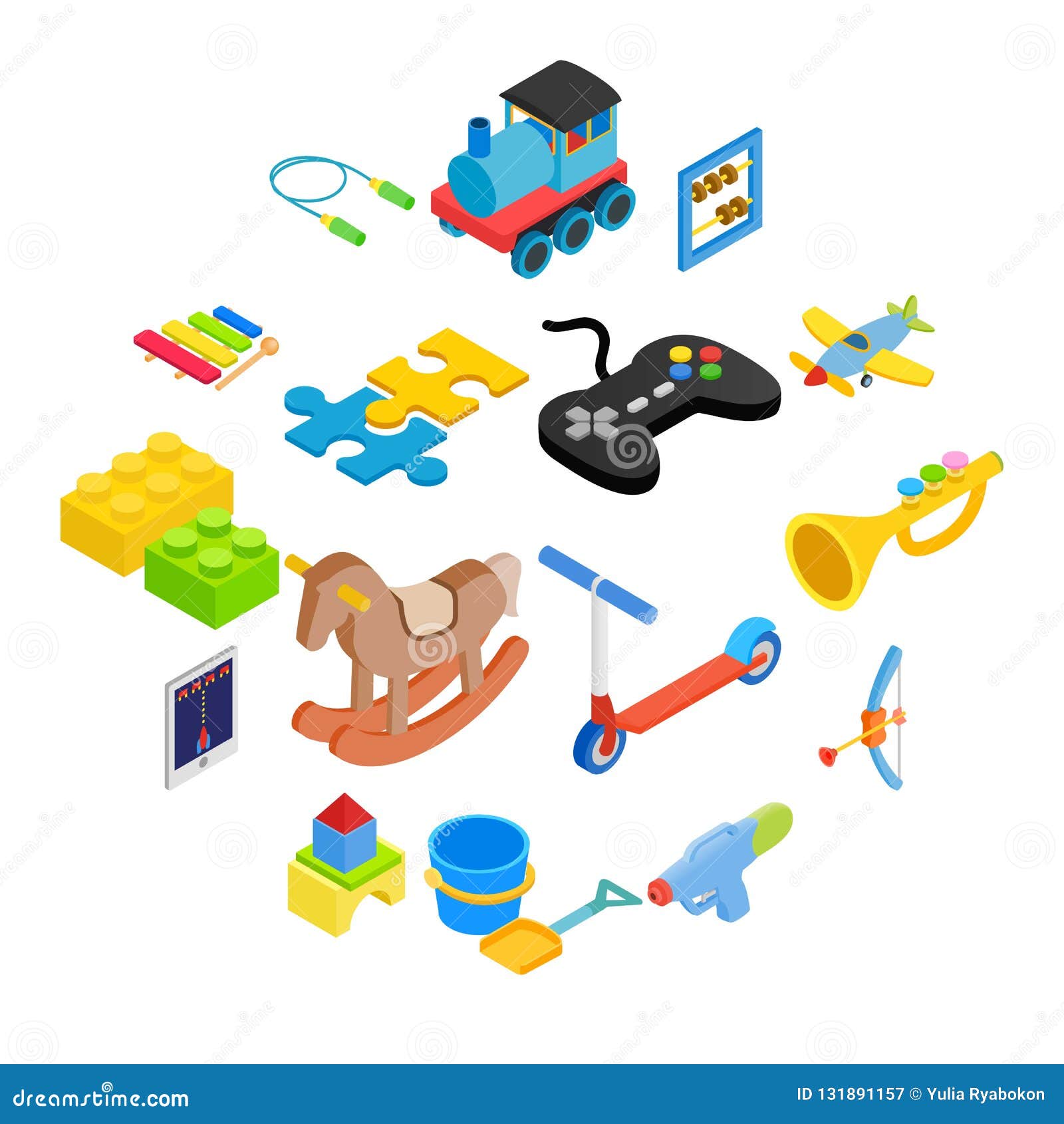 Toys Isometric 3d Icons Set Stock Vector - Illustration of silhouette ... Toys Isometric 3d Icons Set Stock Vector - Illustration of silhouette ...