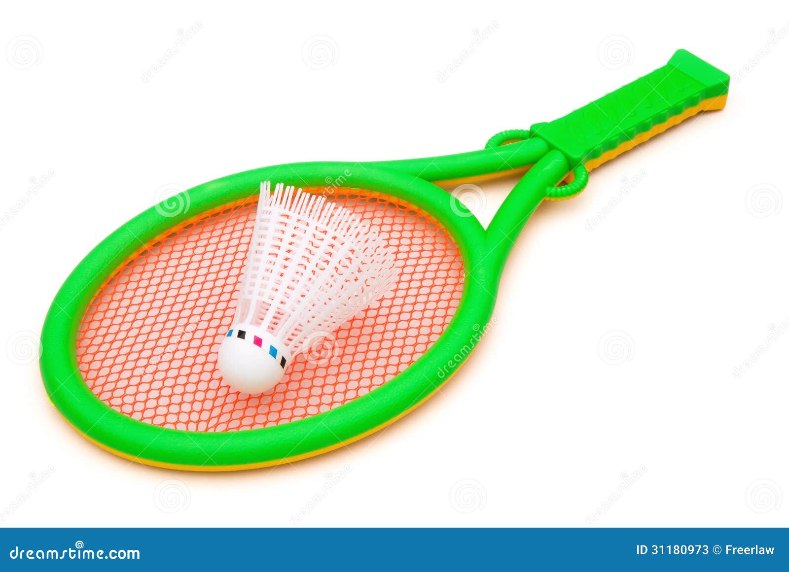 Toys of Racket and Shuttlecock Stock Image - Image of green, action ...