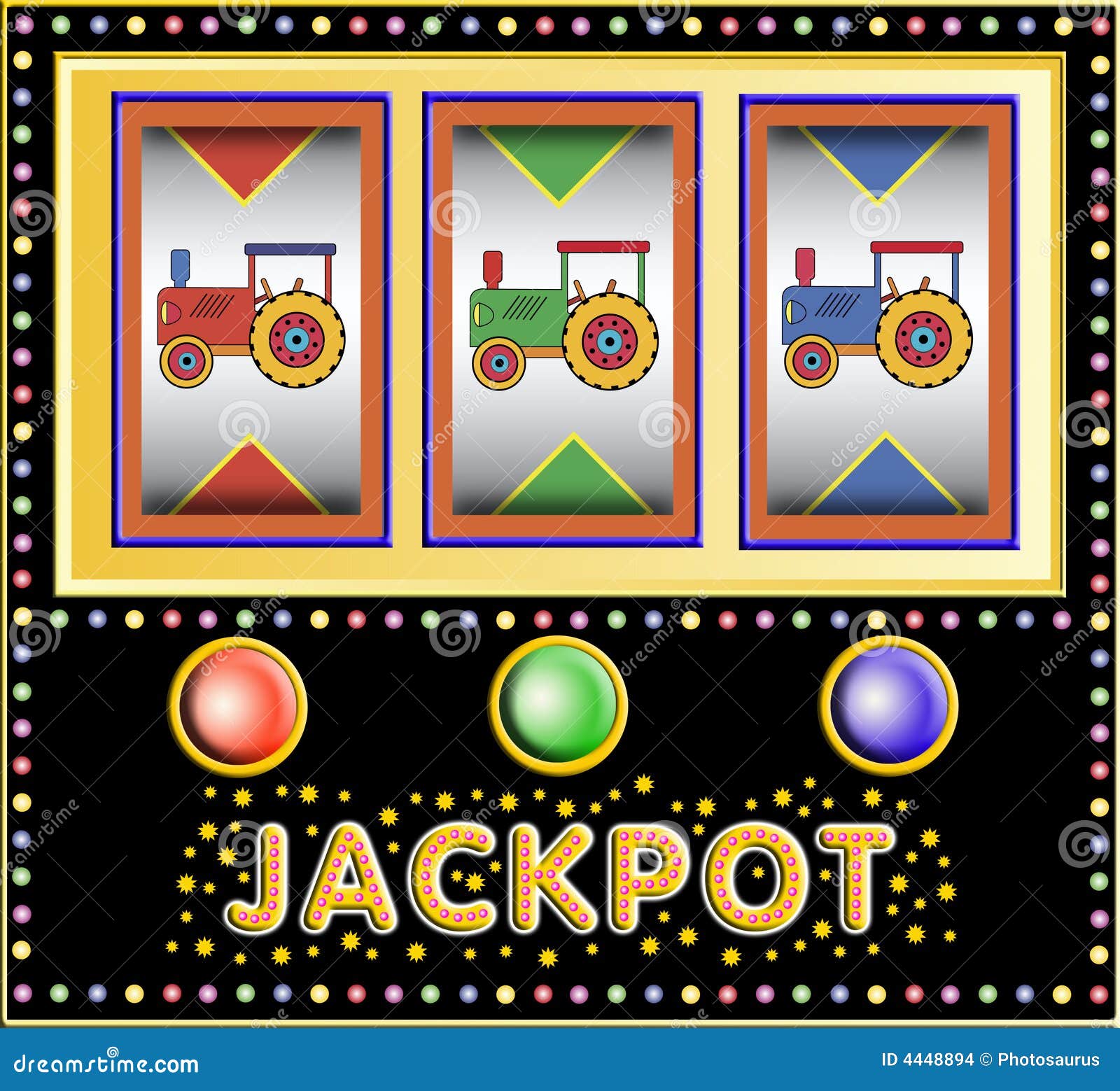 Toys slot machine stock illustration. Illustration of lucky - 4448894