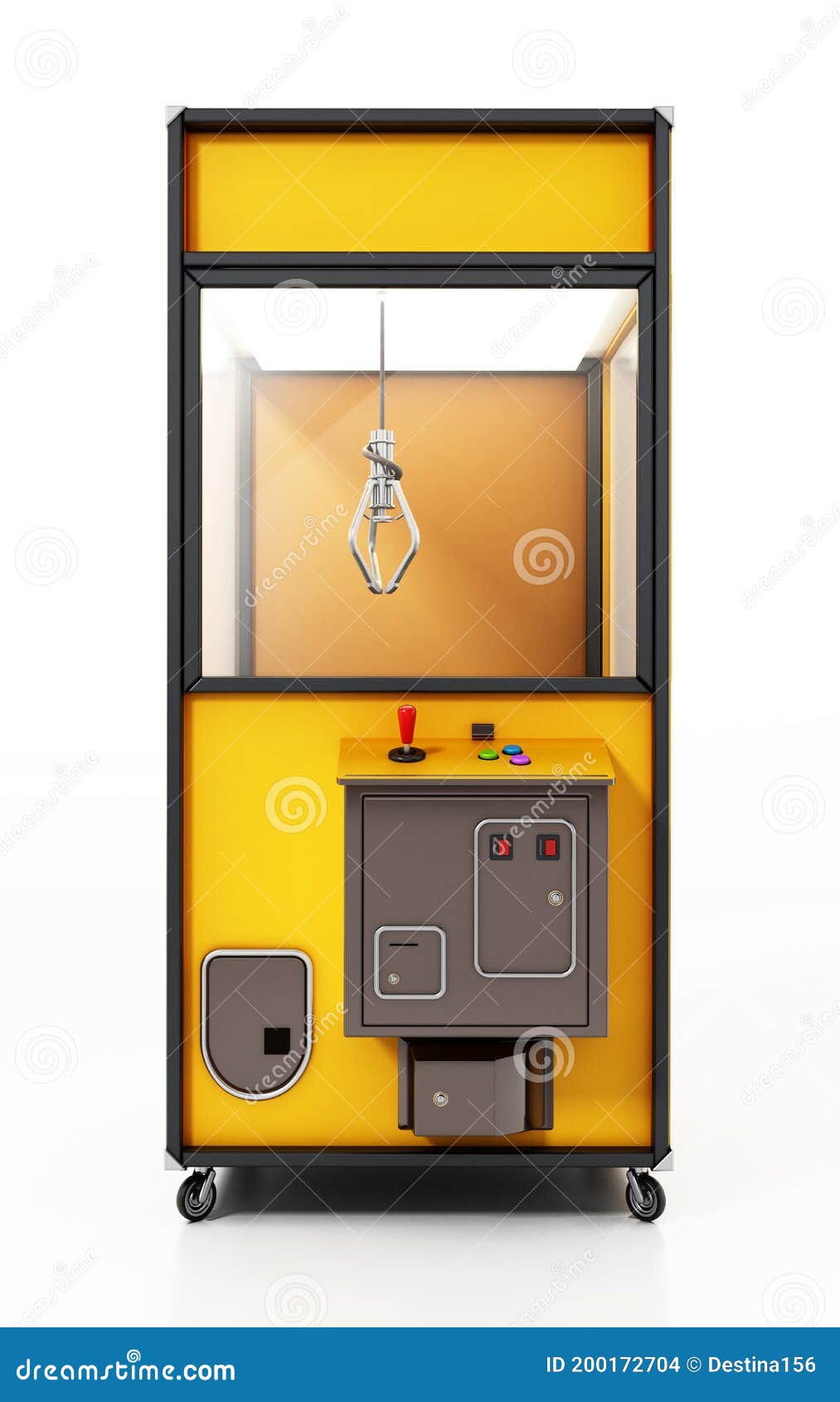Toys Vending Machine with Crane. 3D Illustration Stock Illustration ...