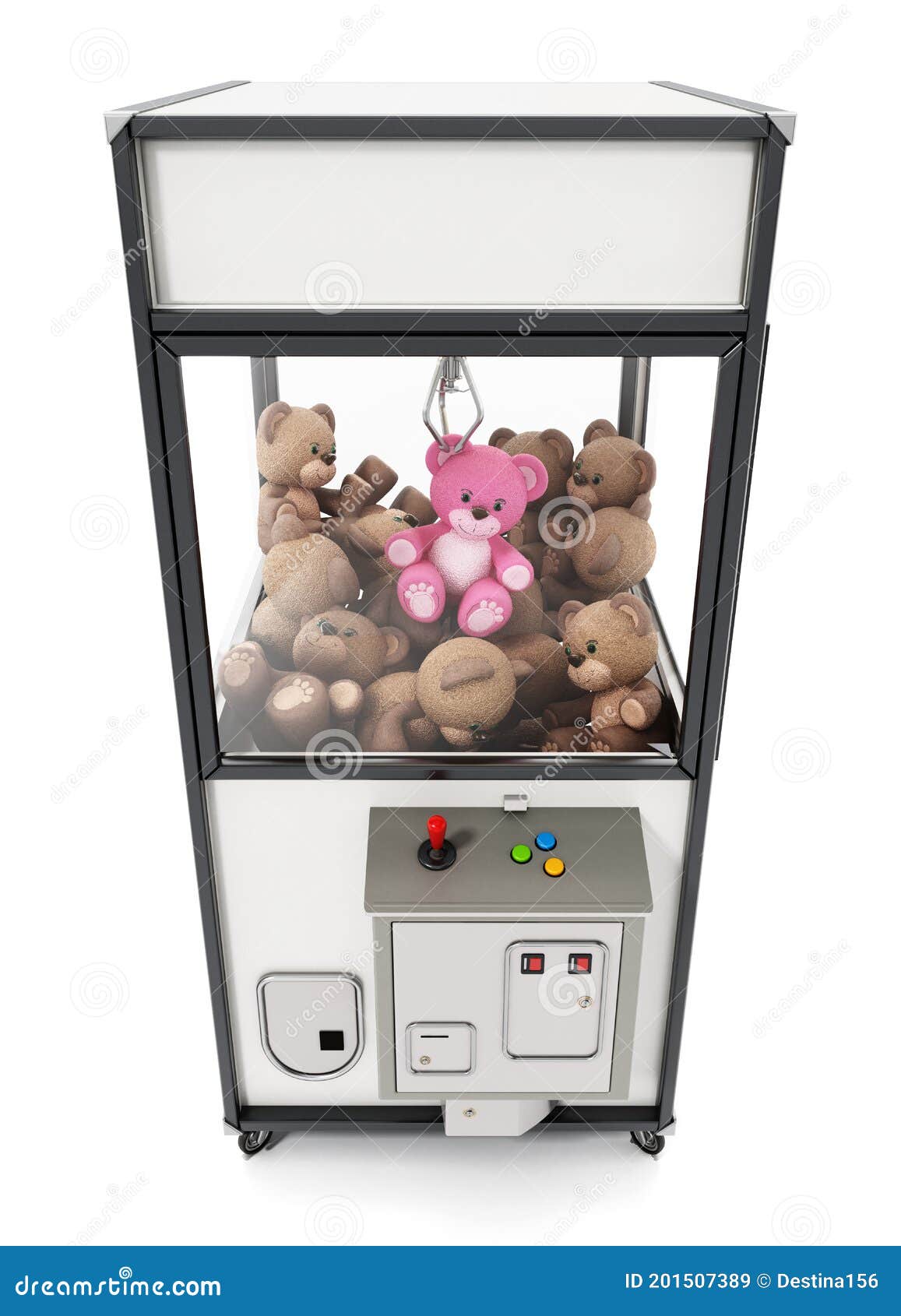 Toys Vending Machine With Crane. 3D Illustration Stock Illustration ...