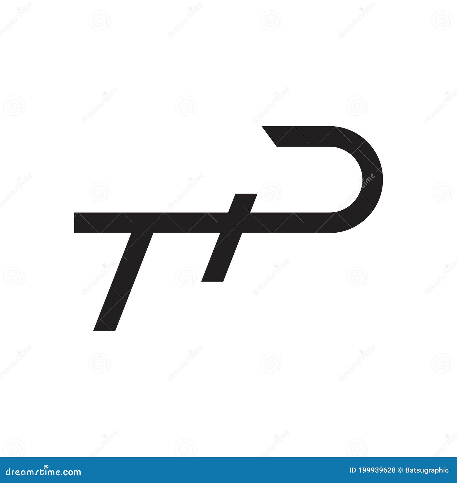 Tp Initial Letter Vector Logo Icon Stock Vector - Illustration of ...