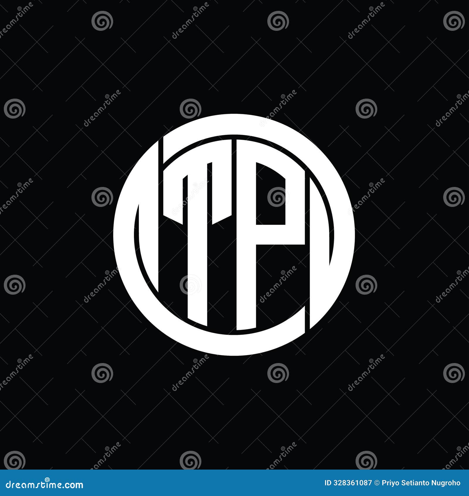 TP Logo Monogram Shield Inside Circle Shape Vector Images Design Template Stock Vector ...