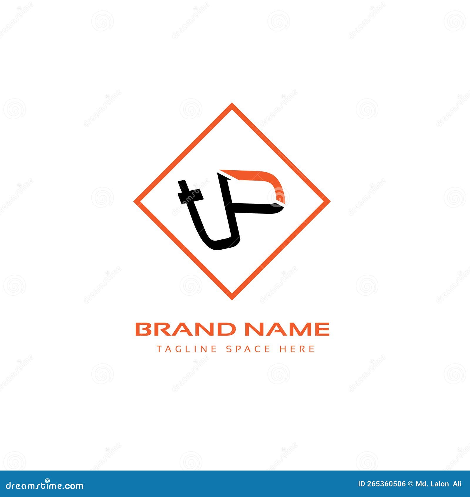 TP Text Logo Design stock vector. Illustration of design - 265360506