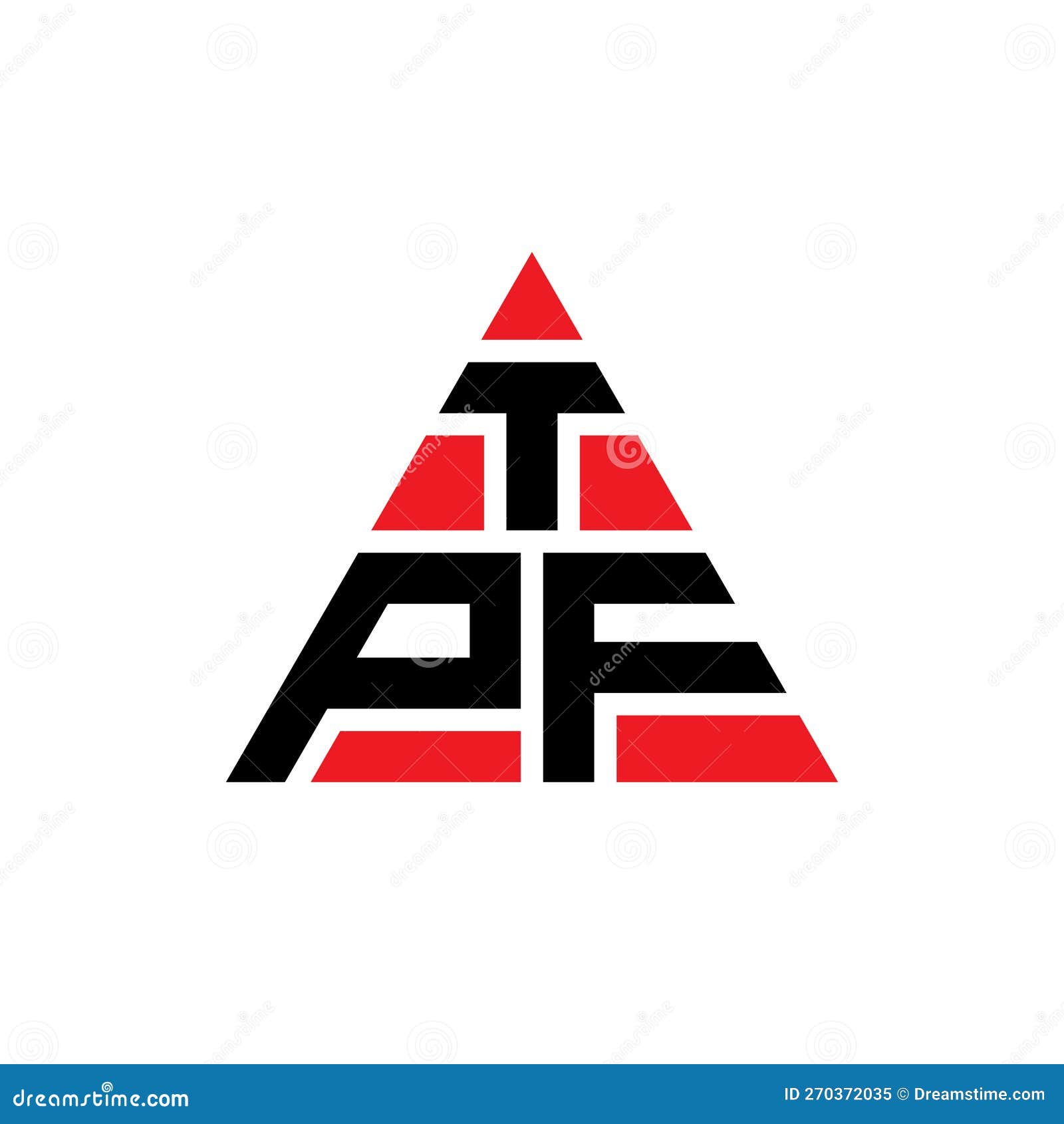 TPF Triangle Letter Logo Design with Triangle Shape. TPF Triangle Logo ...